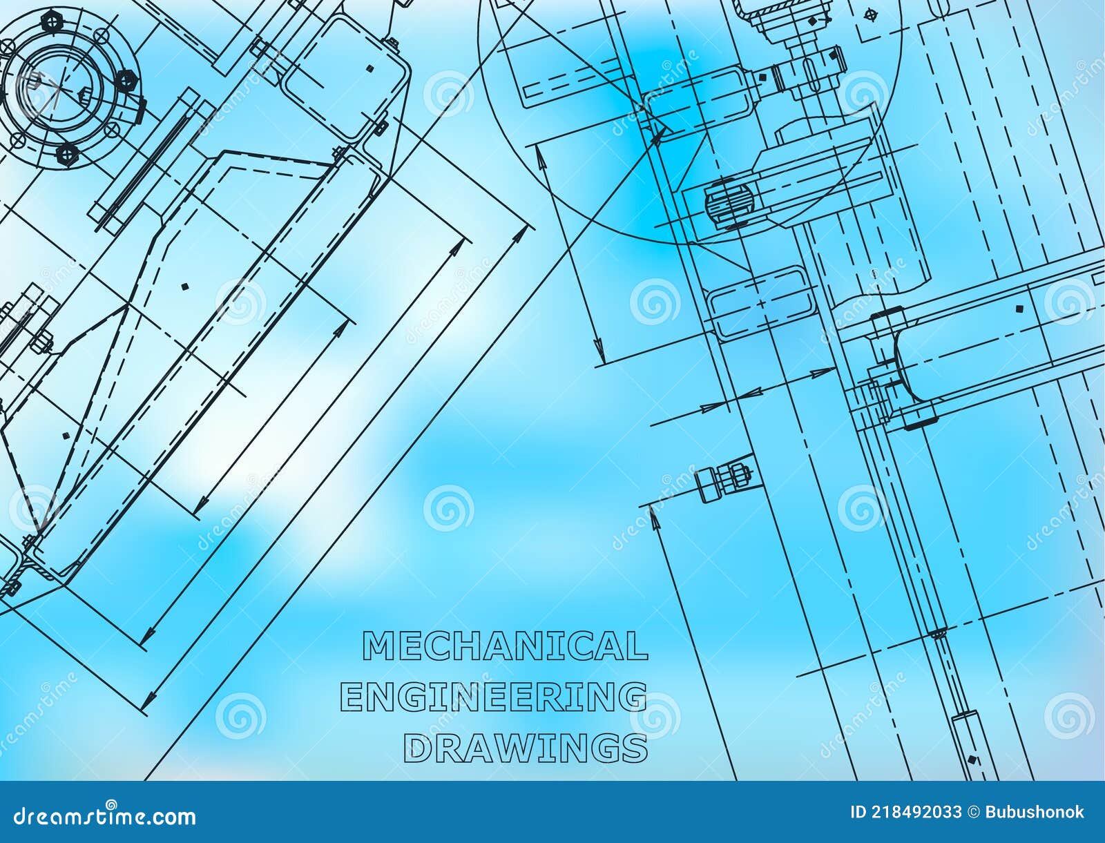 Blueprint, Sketch. Vector Engineering Illustration Stock Vector ...