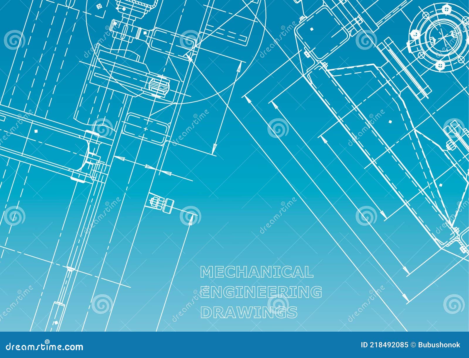 Blueprint, Sketch. Vector Engineering Illustration Stock Vector ...