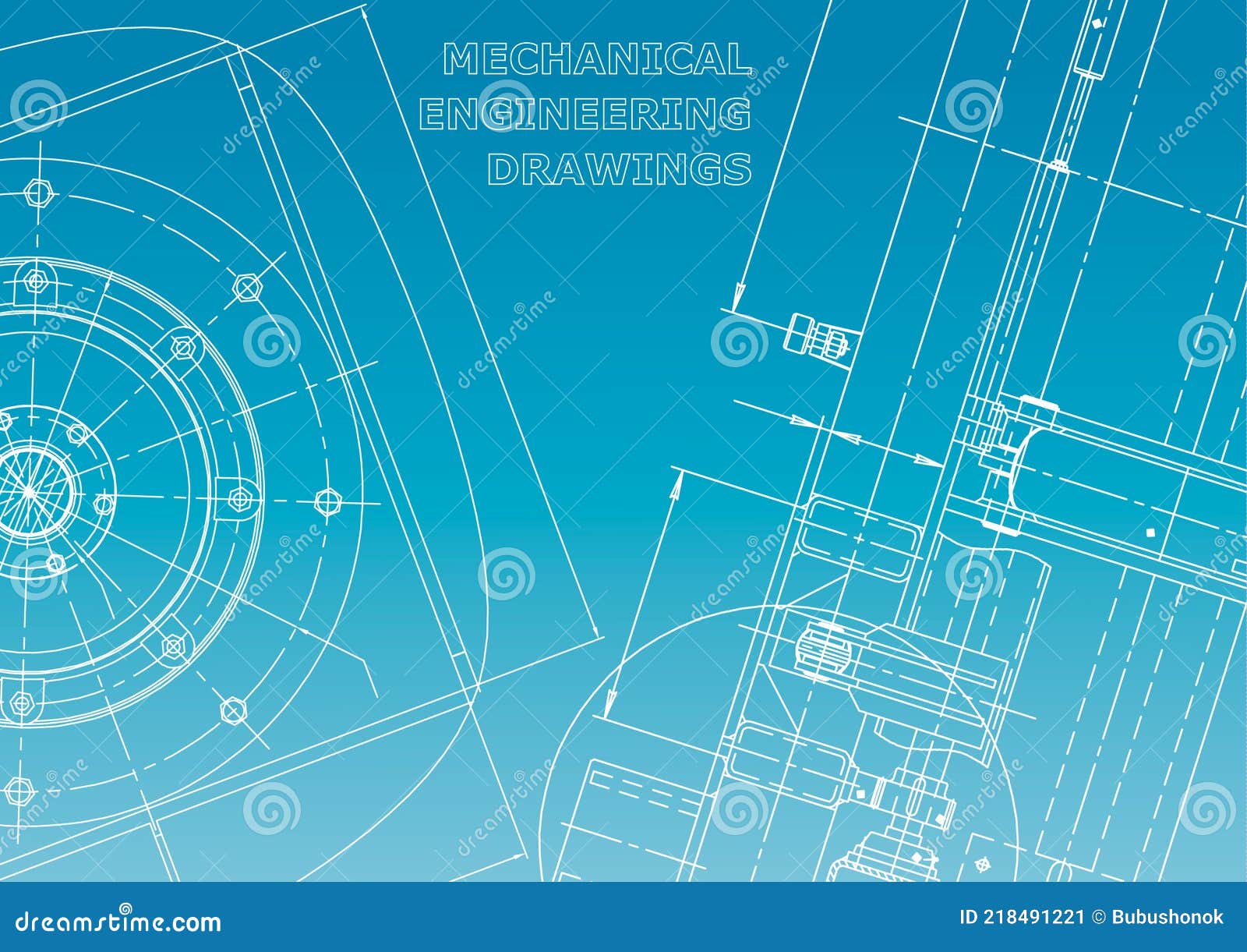 Blueprint, Sketch. Vector Engineering Illustration Stock Vector ...