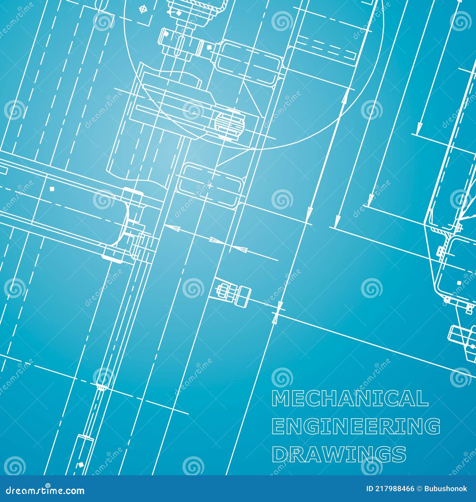 Blueprint, Sketch. Vector Engineering Illustration. Cover, Flyer ...