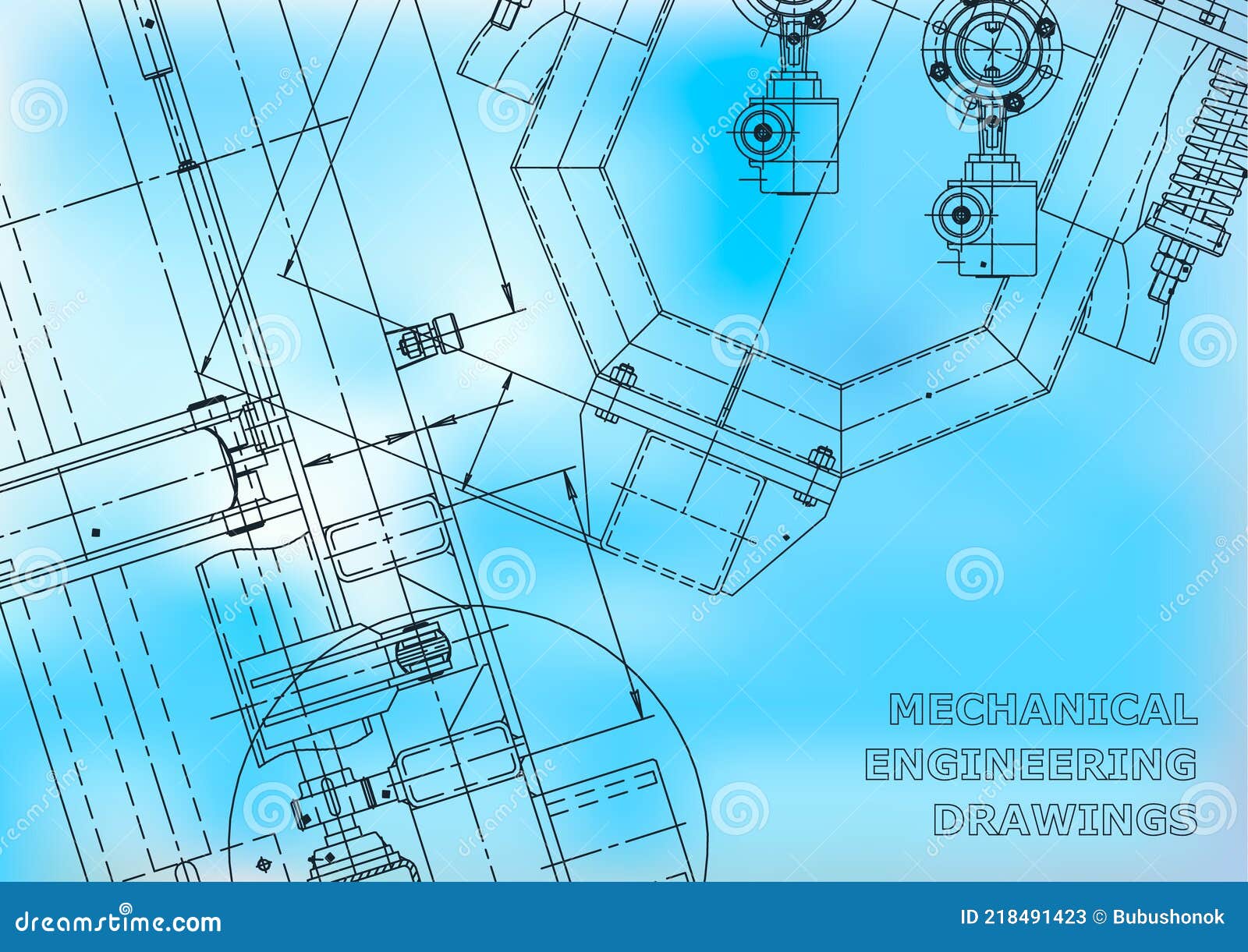 Blueprint, Sketch. Vector Engineering Illustration Stock Vector ...
