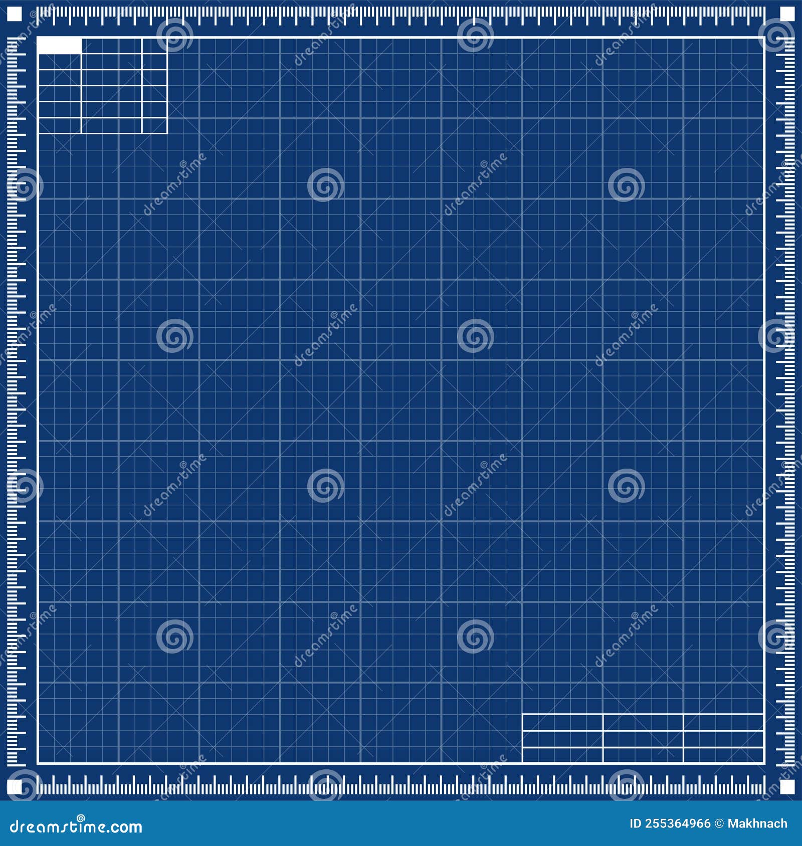 Blueprint Square Background Project Template Vector Illustration Stock ...