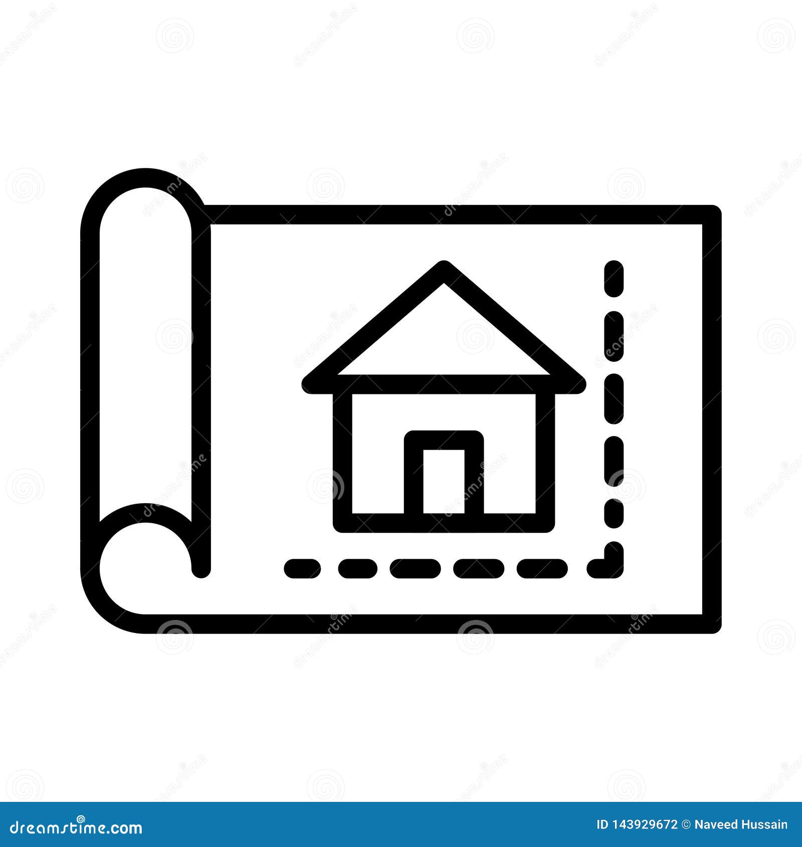 Blueprint Thin Line Vector Icon Stock Illustration - Illustration of ... Blueprint Thin Line Vector Icon Stock Illustration - Illustration of ...