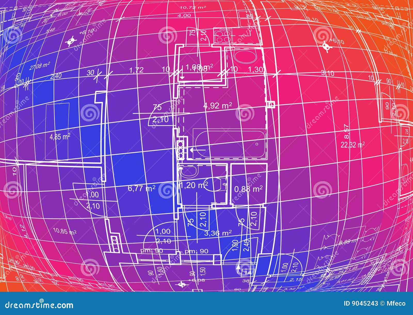 Blueprint vector stock vector. Illustration of construct - 9045243