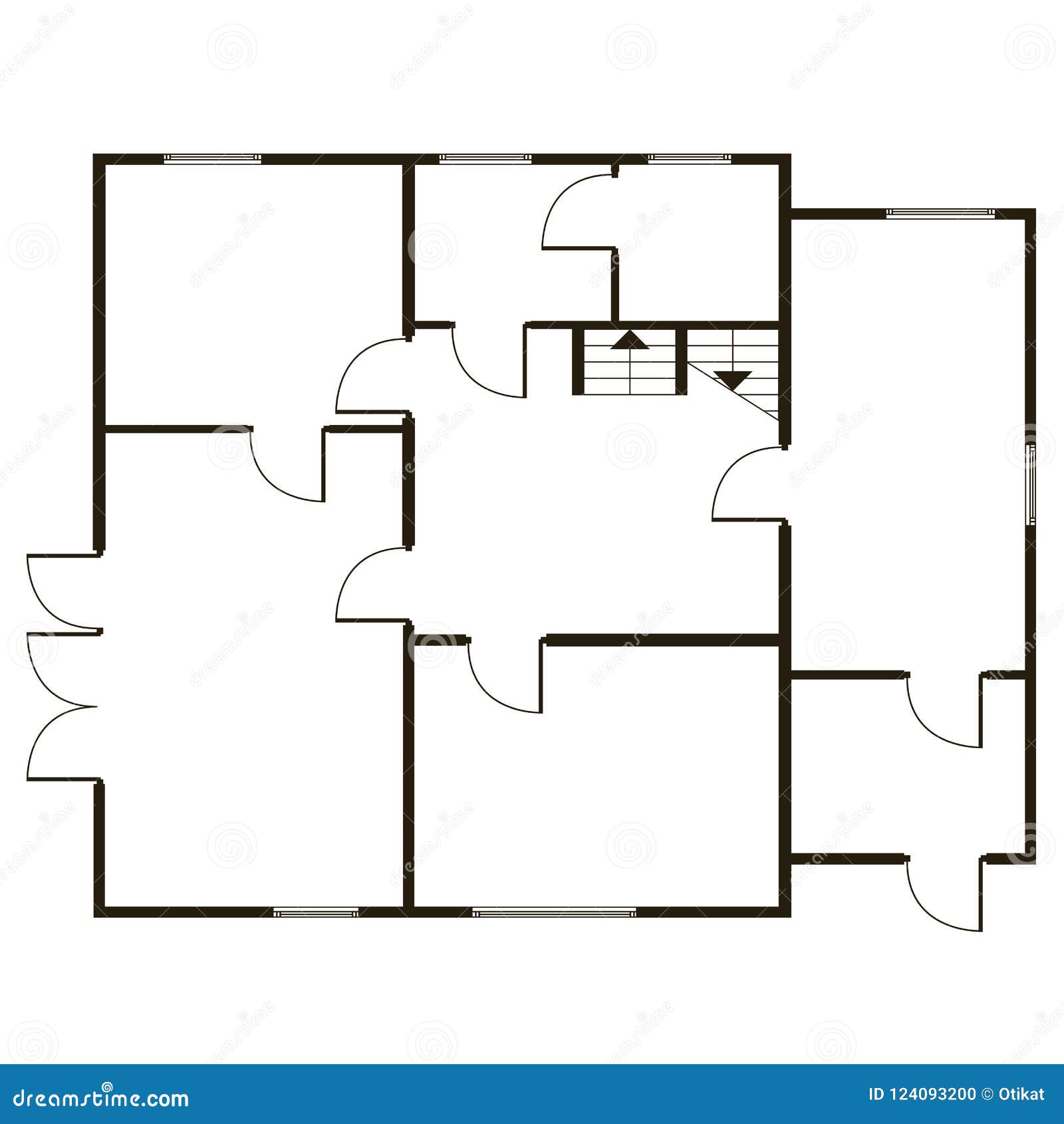 Blueprint Vector Background. Building Architectural Plan Stock ...