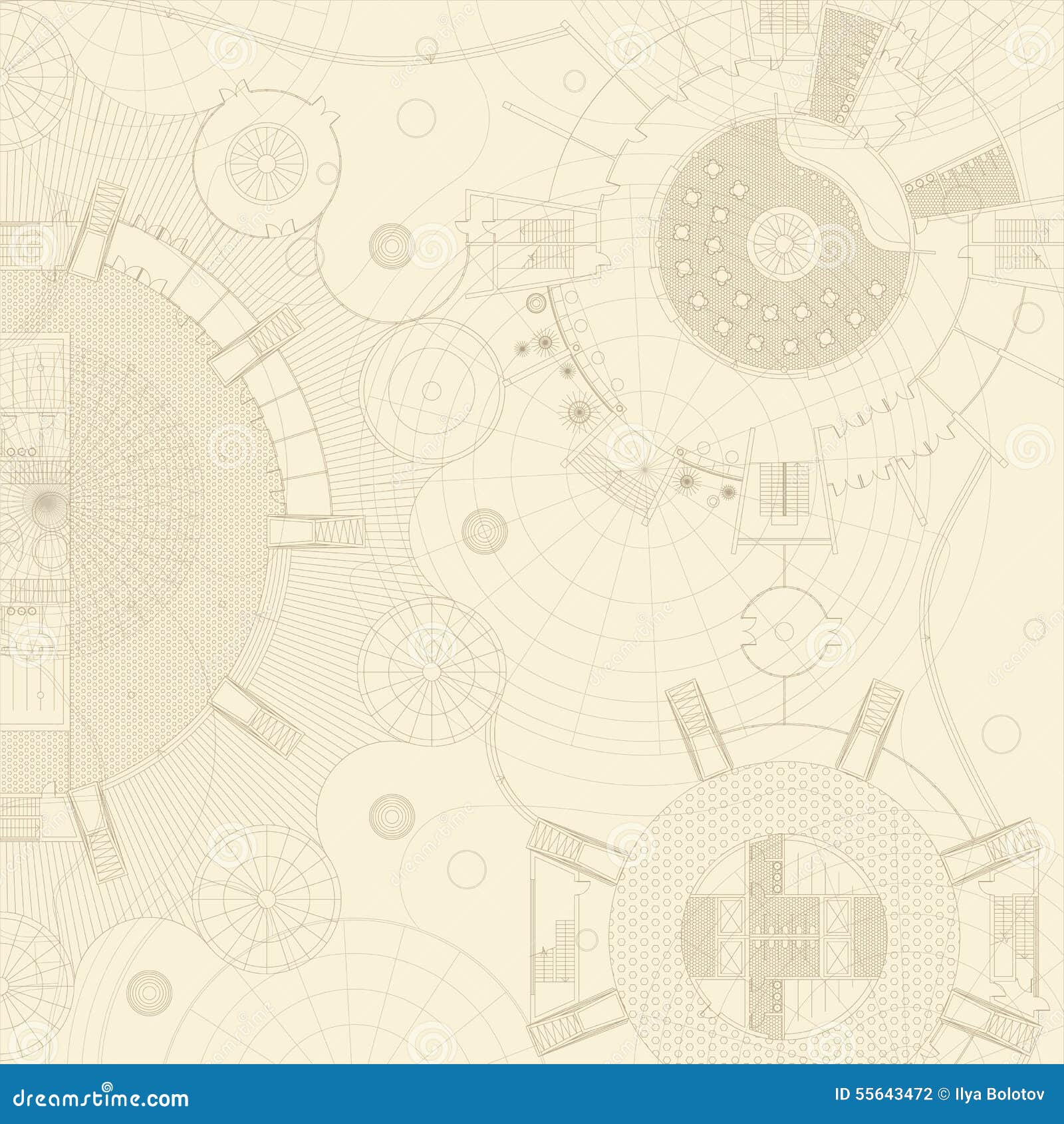 Blueprint. stock vector. Illustration of architecture - 55643472