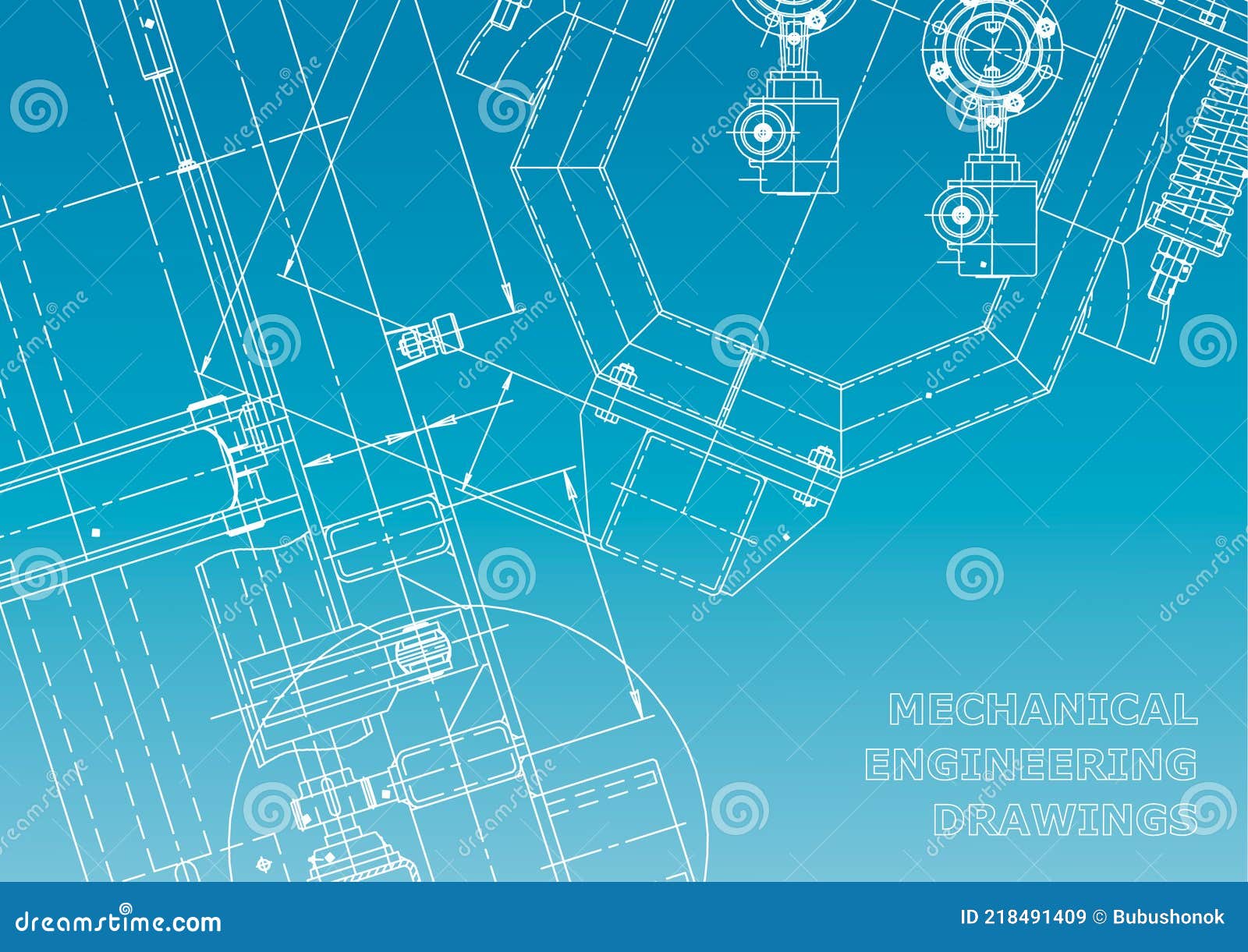Blueprint, Sketch. Vector Engineering Illustration Stock Vector ...