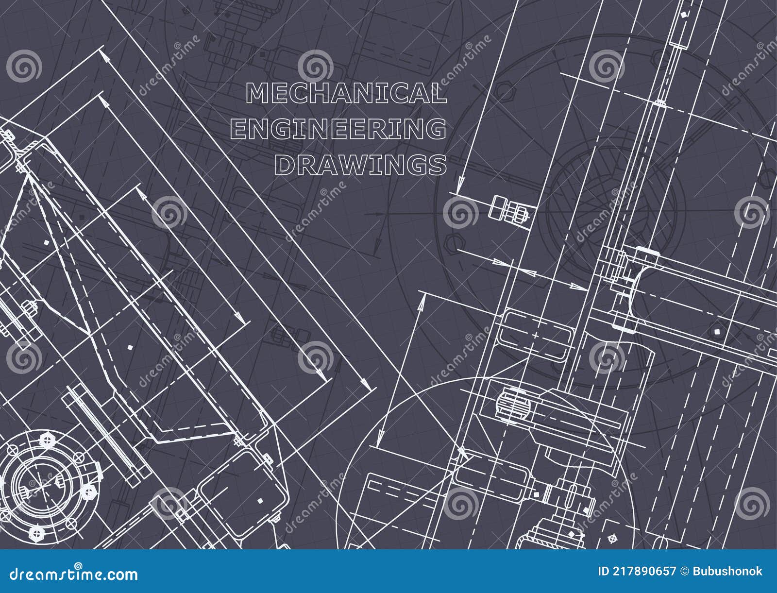 Blueprint. Vector Engineering Illustration Stock Vector - Illustration ...