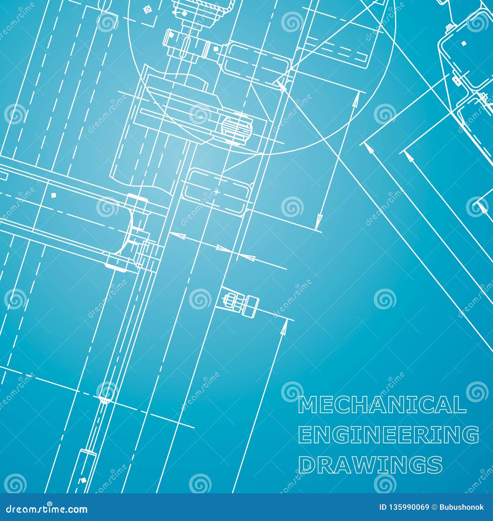 Technical Illustrations, Background Stock Vector - Illustration of ...