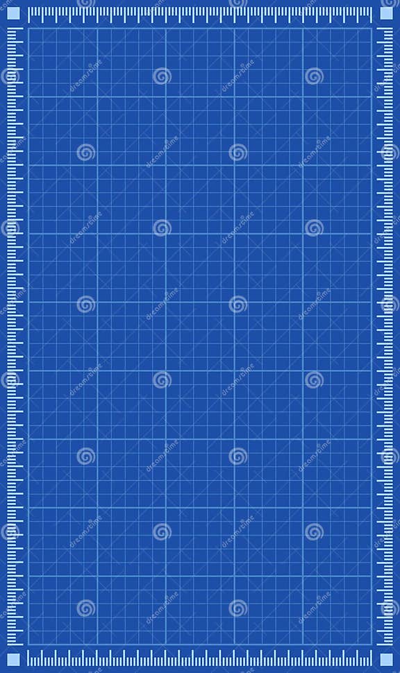 Blueprint Vertical Background Texture. Blue Vector Illustration Stock ...
