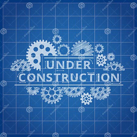 Blueprint Website Backdrop. Under Construction Blue Print Background ...