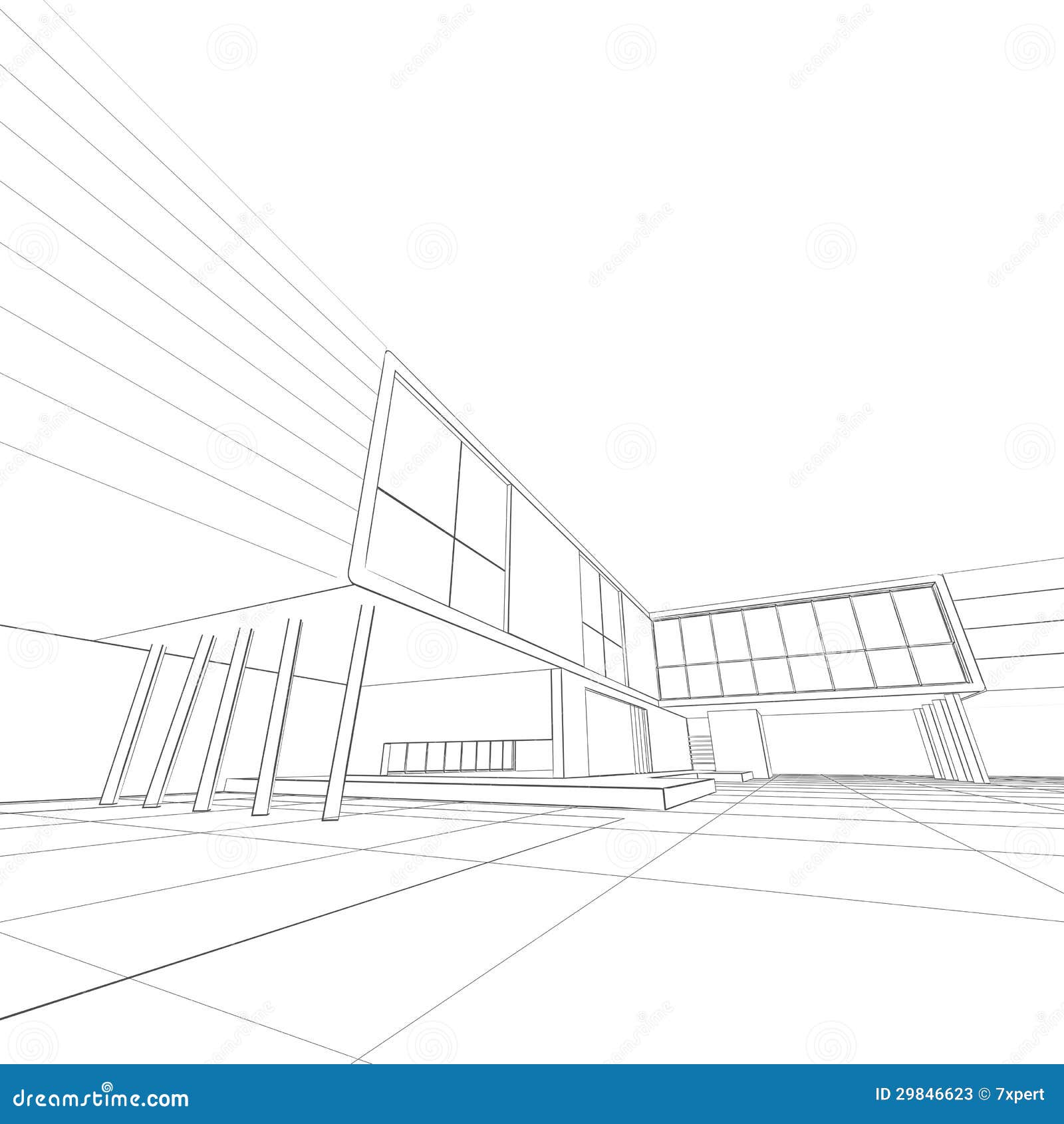 Blueprint white isolated stock illustration. Illustration of ...