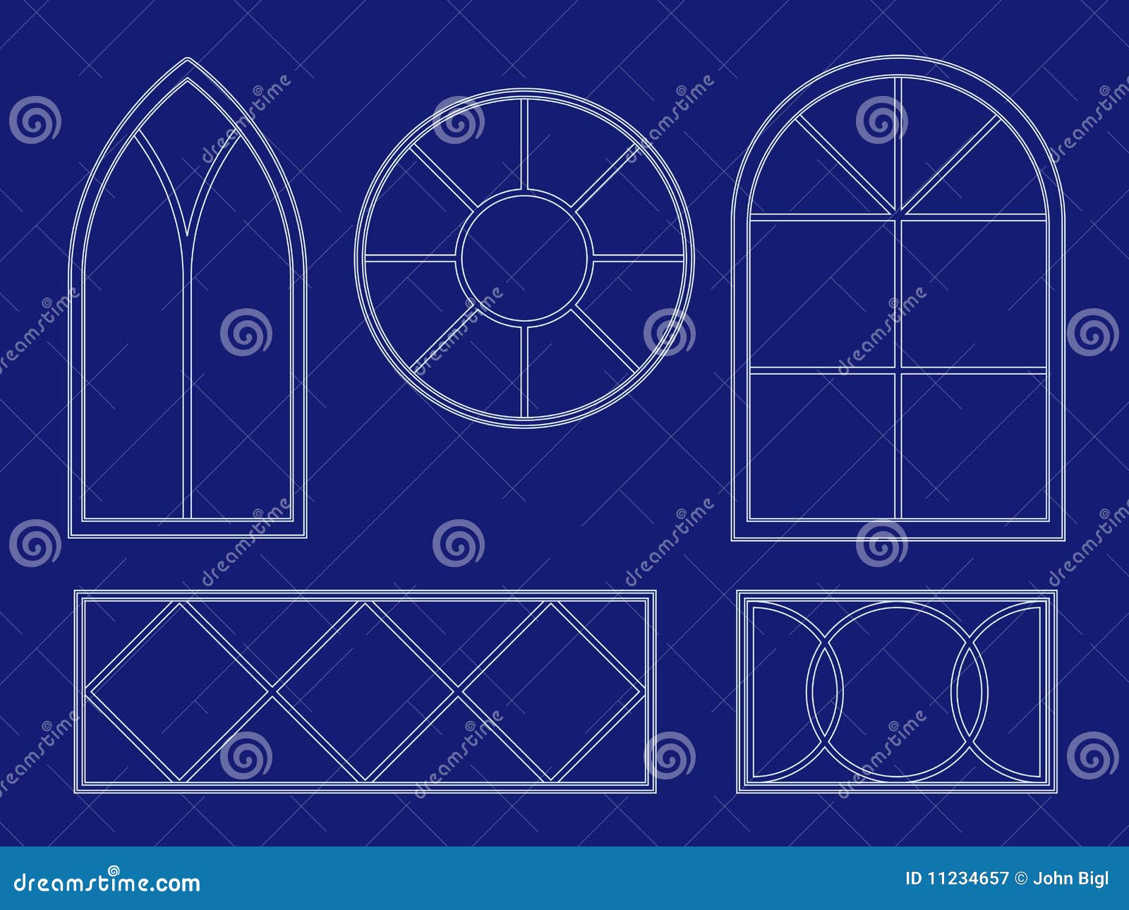 Blueprint Window Illustrations Stock Vector - Illustration of sash ...