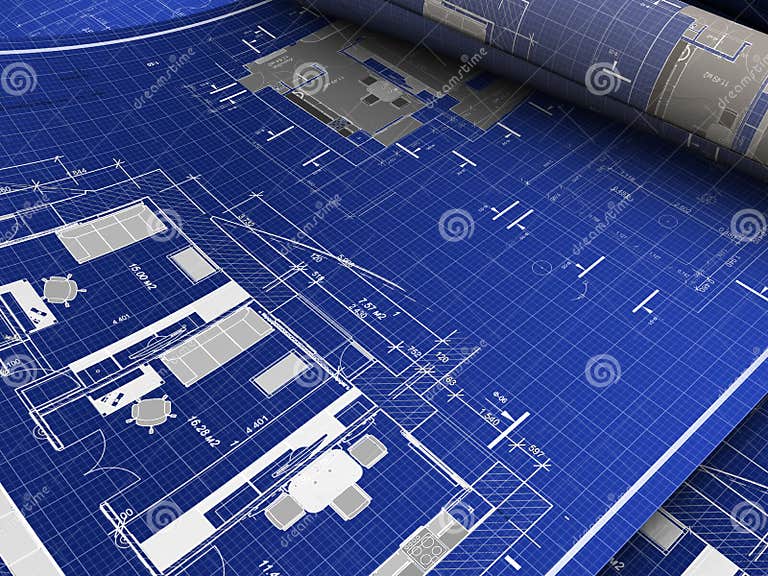 Blueprints stock image. Image of house, backgrounds, design - 19460233
