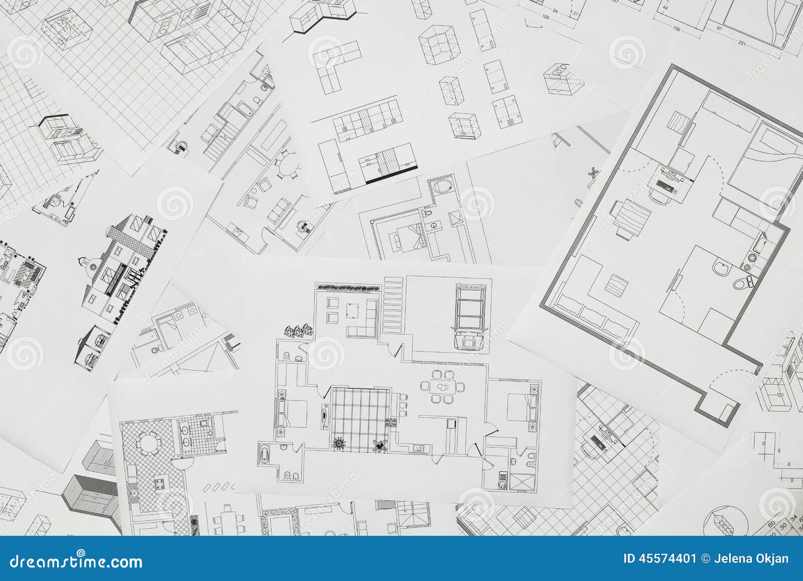 Blueprints stock image. Image of work, geometry, dimensions - 45574401