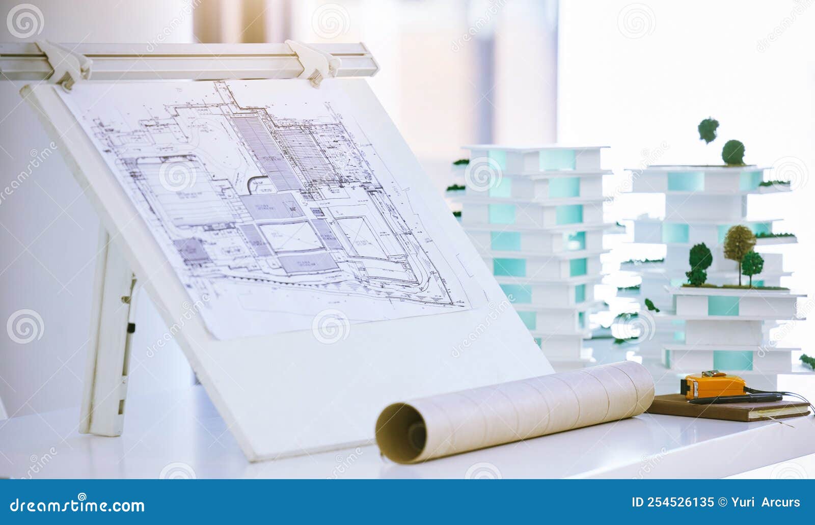 Blueprints, Architecture and Design of Building Model with Plans for ...