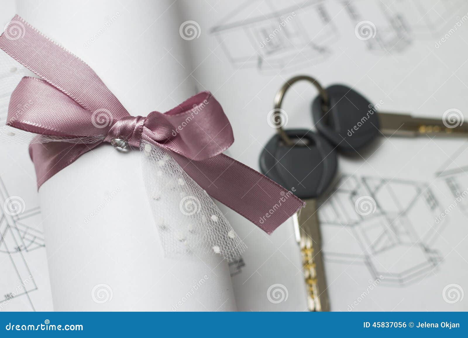 Blueprints and Contract stock photo. Image of sale, real - 45837056