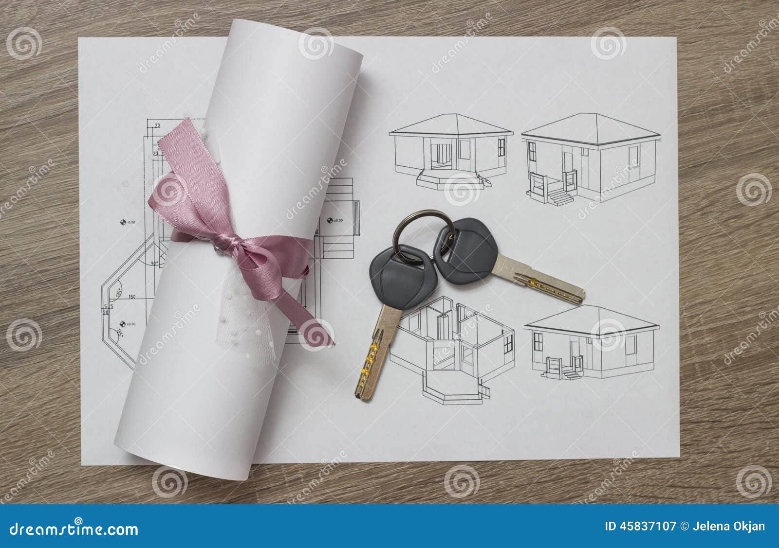 Blueprints and Contract stock image. Image of plan, blueprints - 45837107