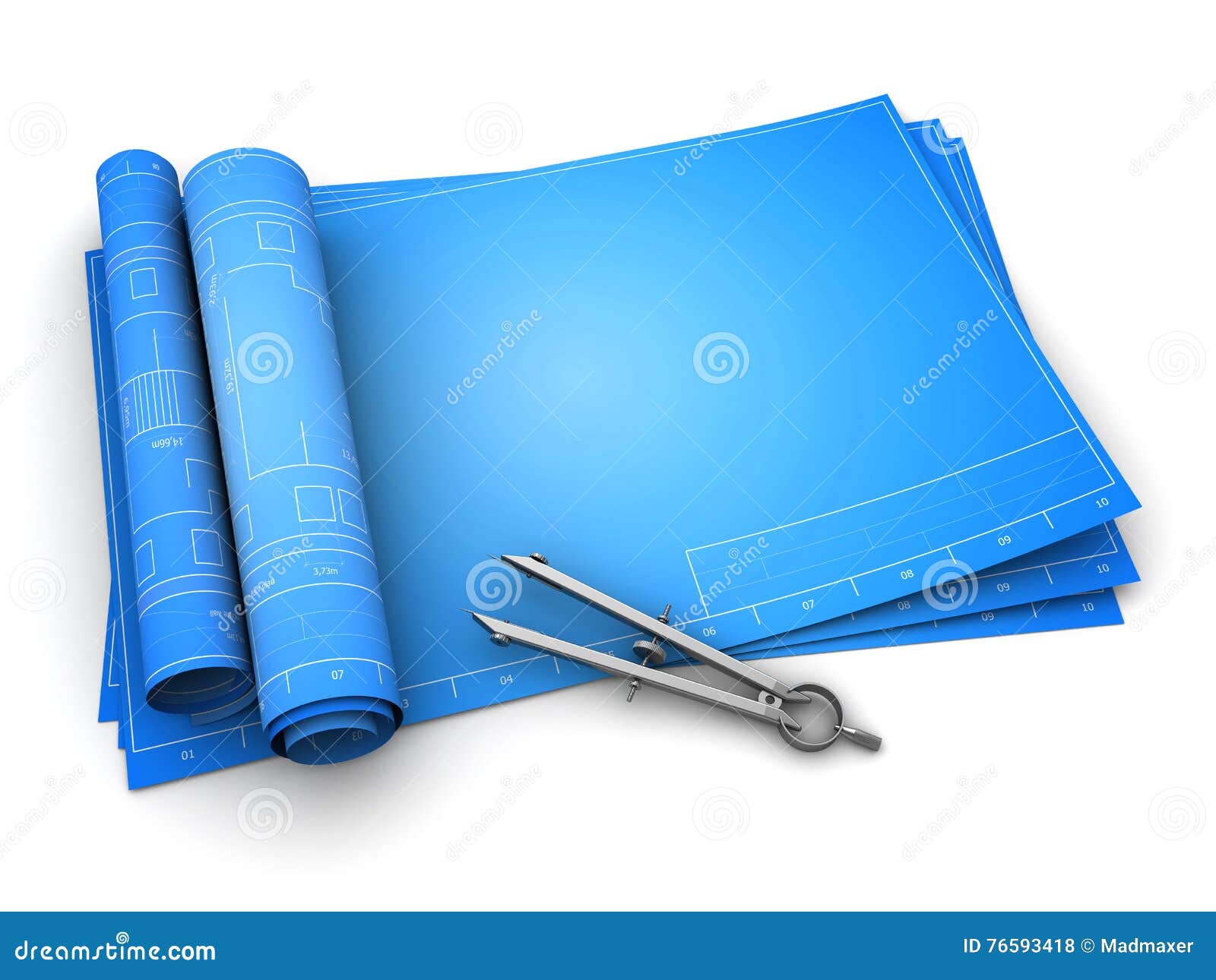 Blueprints Stock Illustration | CartoonDealer.com #76593418