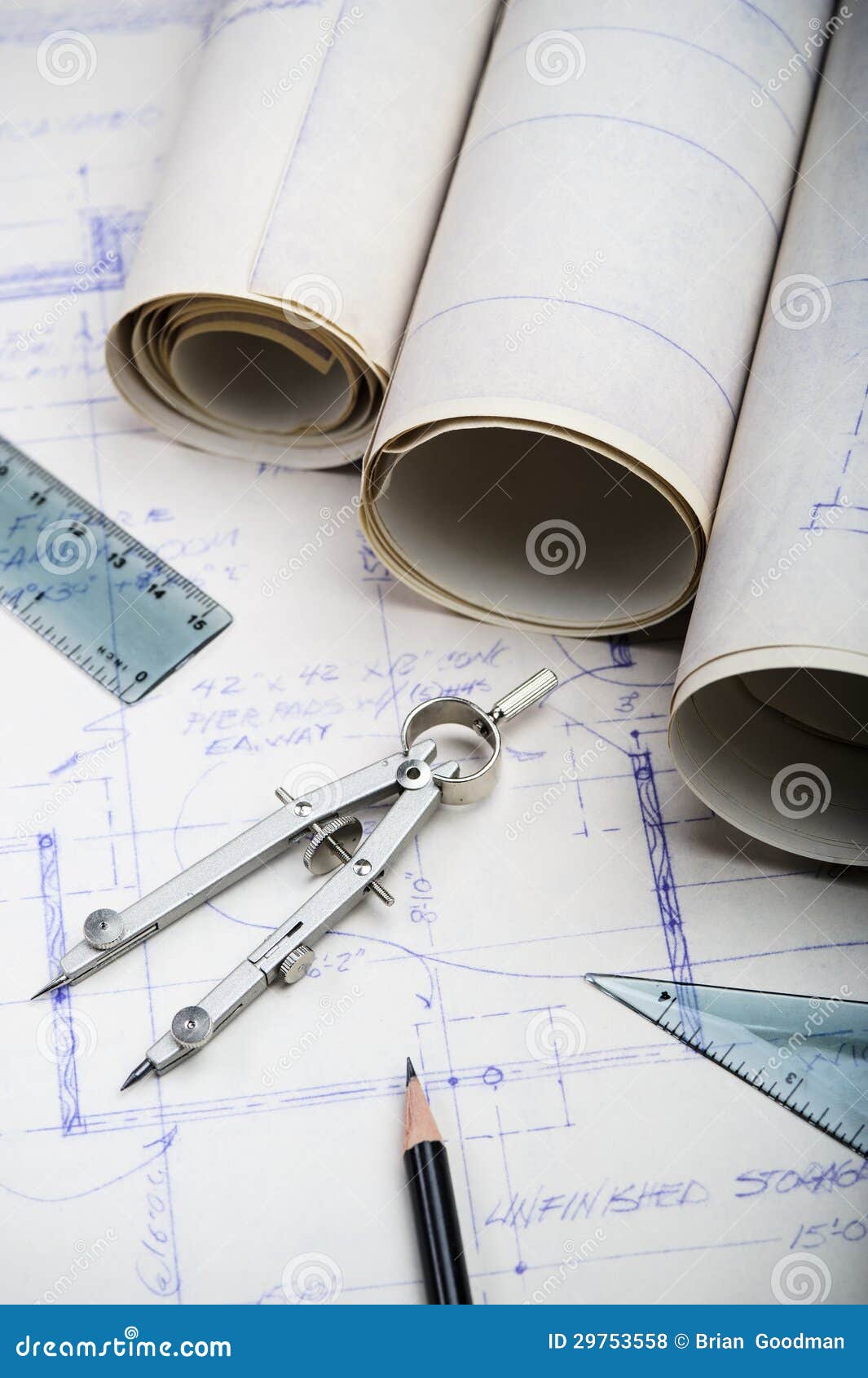 Drafting stock photo. Image of blueprint, paperwork, real - 29753558