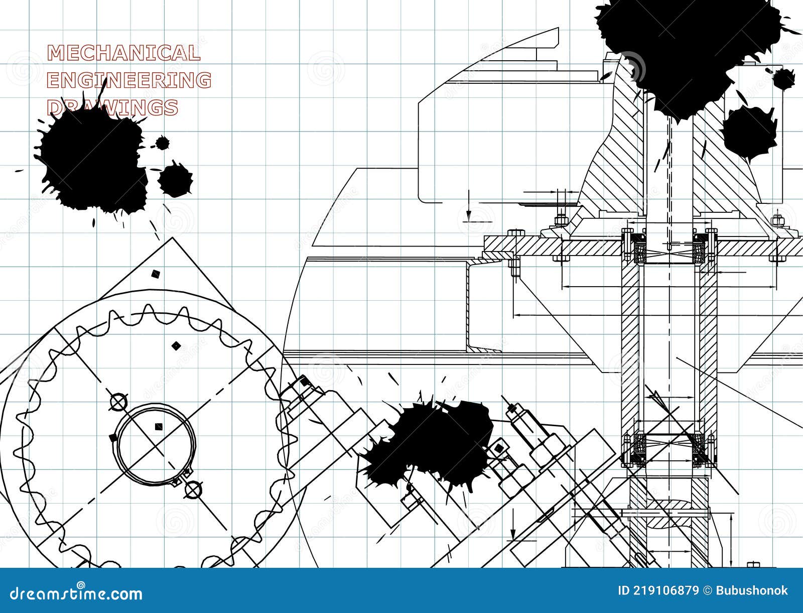 Blueprints. Engineering Backgrounds. Cover. Banner Stock Vector ...