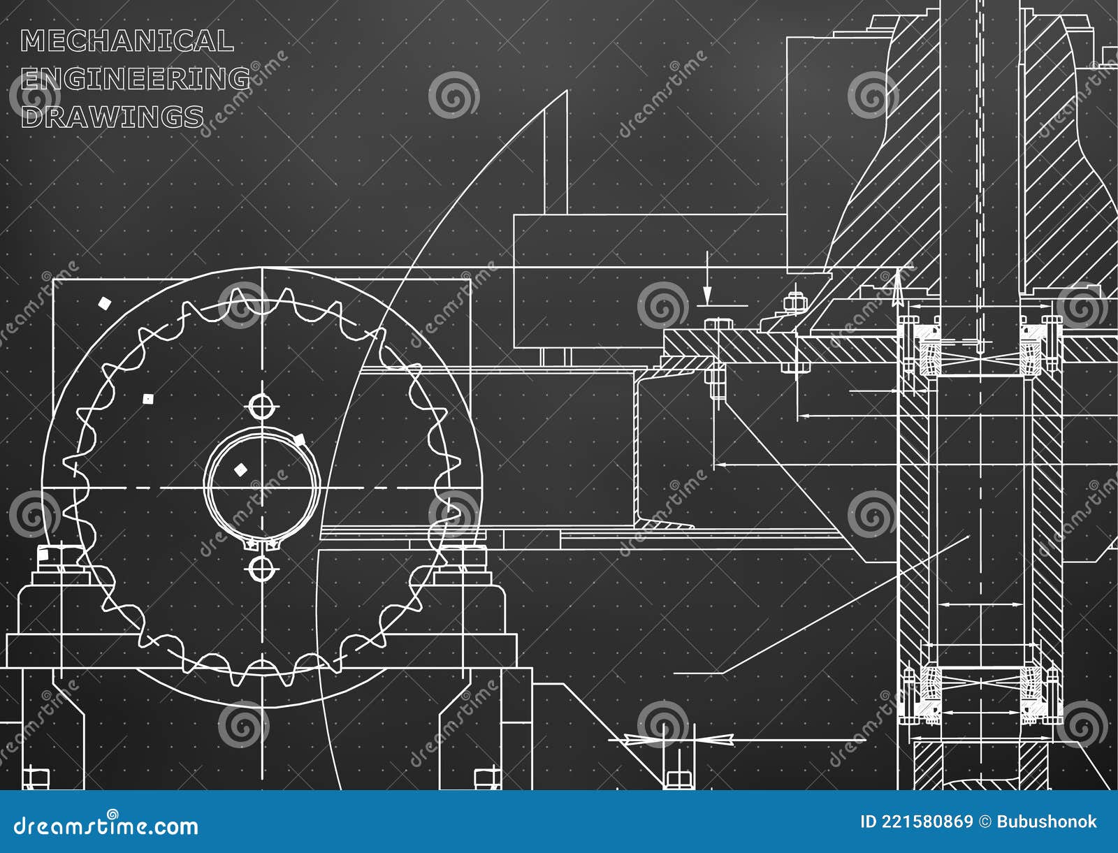 Blueprints. Engineering Backgrounds. Mechanical Engineering Drawing ...