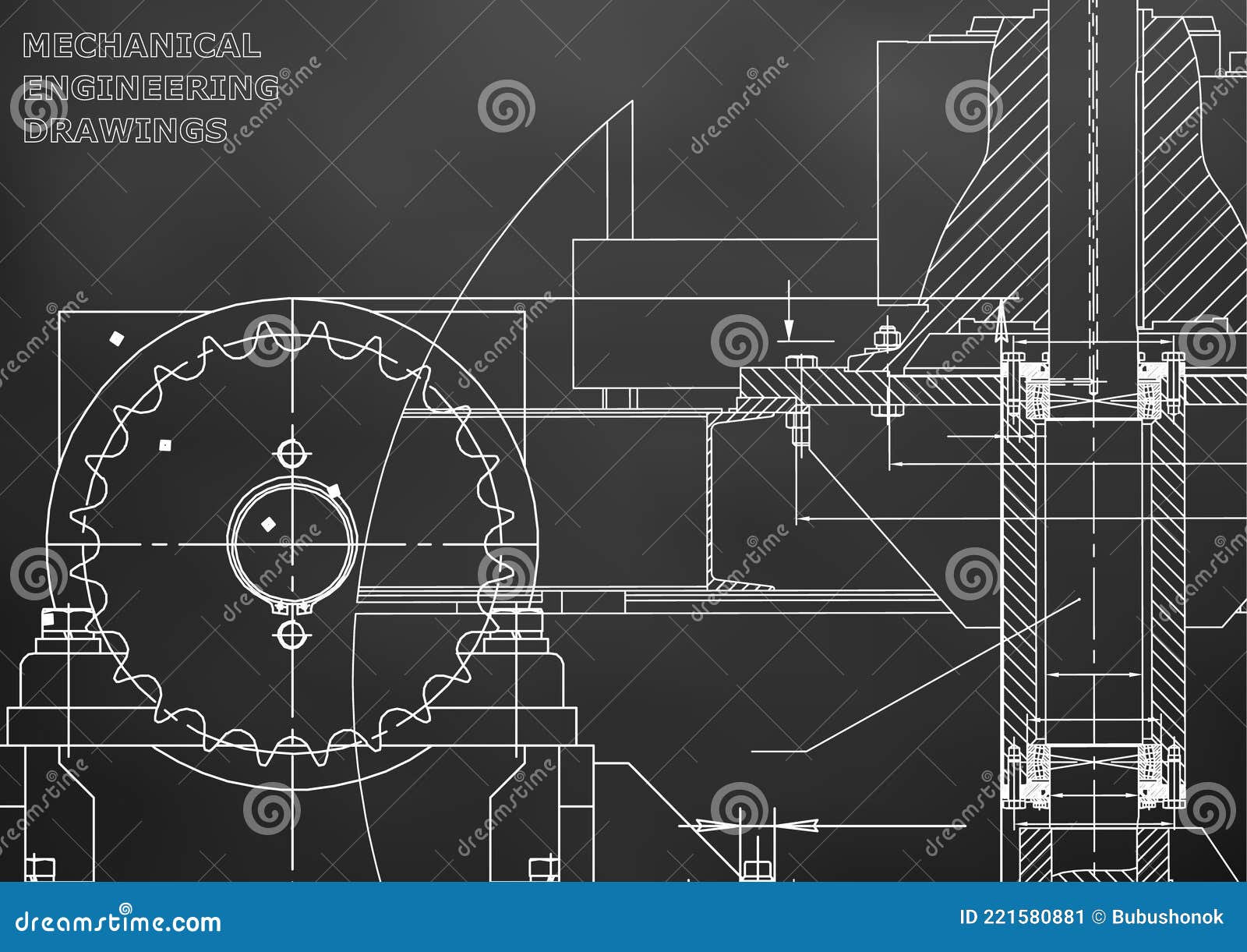 Blueprints. Engineering Backgrounds Stock Illustration - Illustration ...