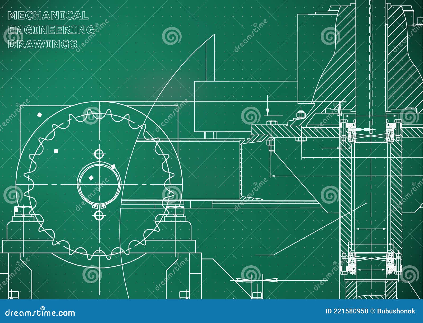 Blueprints. Engineering Backgrounds. Mechanical Engineering Drawing ...