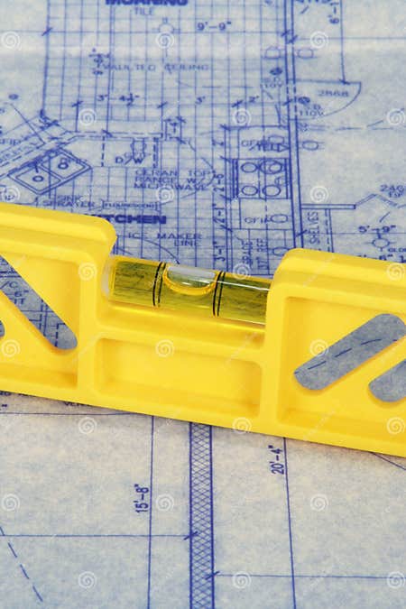 Blueprints and Level stock image. Image of sketch, level - 626903