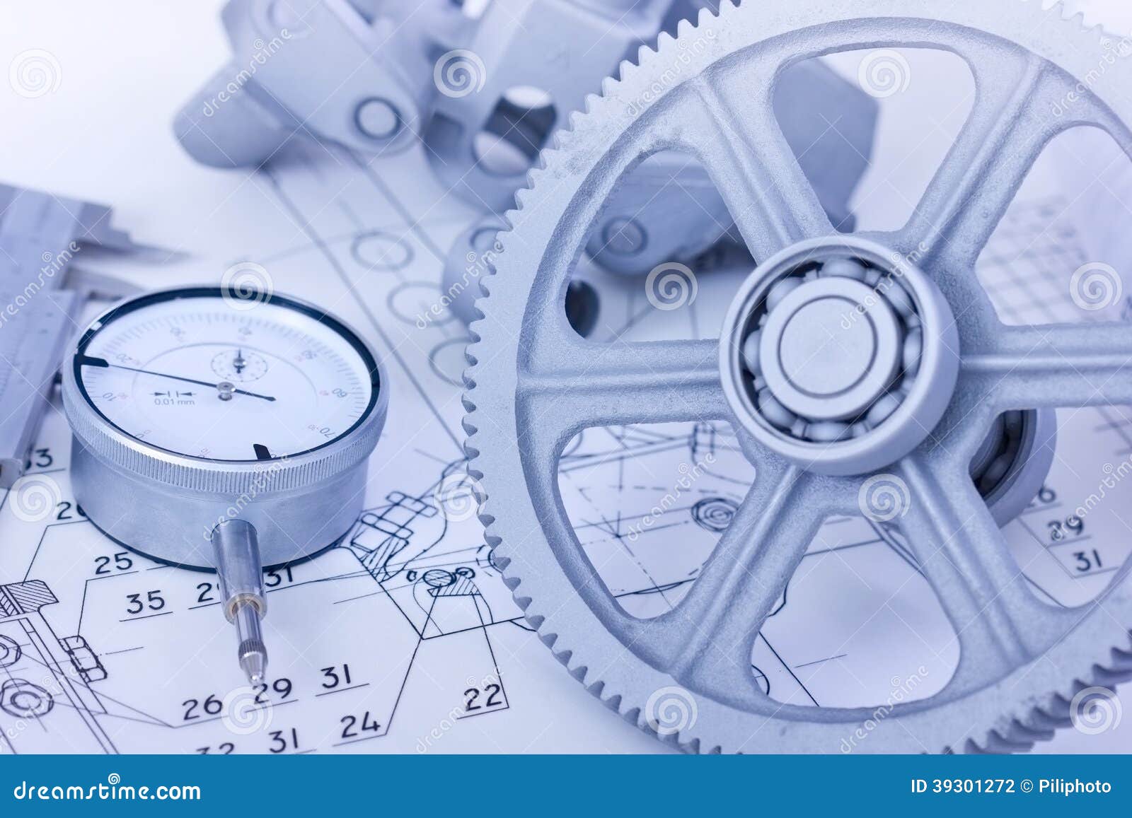 Measuring Instruments In A Retro Car With Arrows. Royalty-Free Stock ...