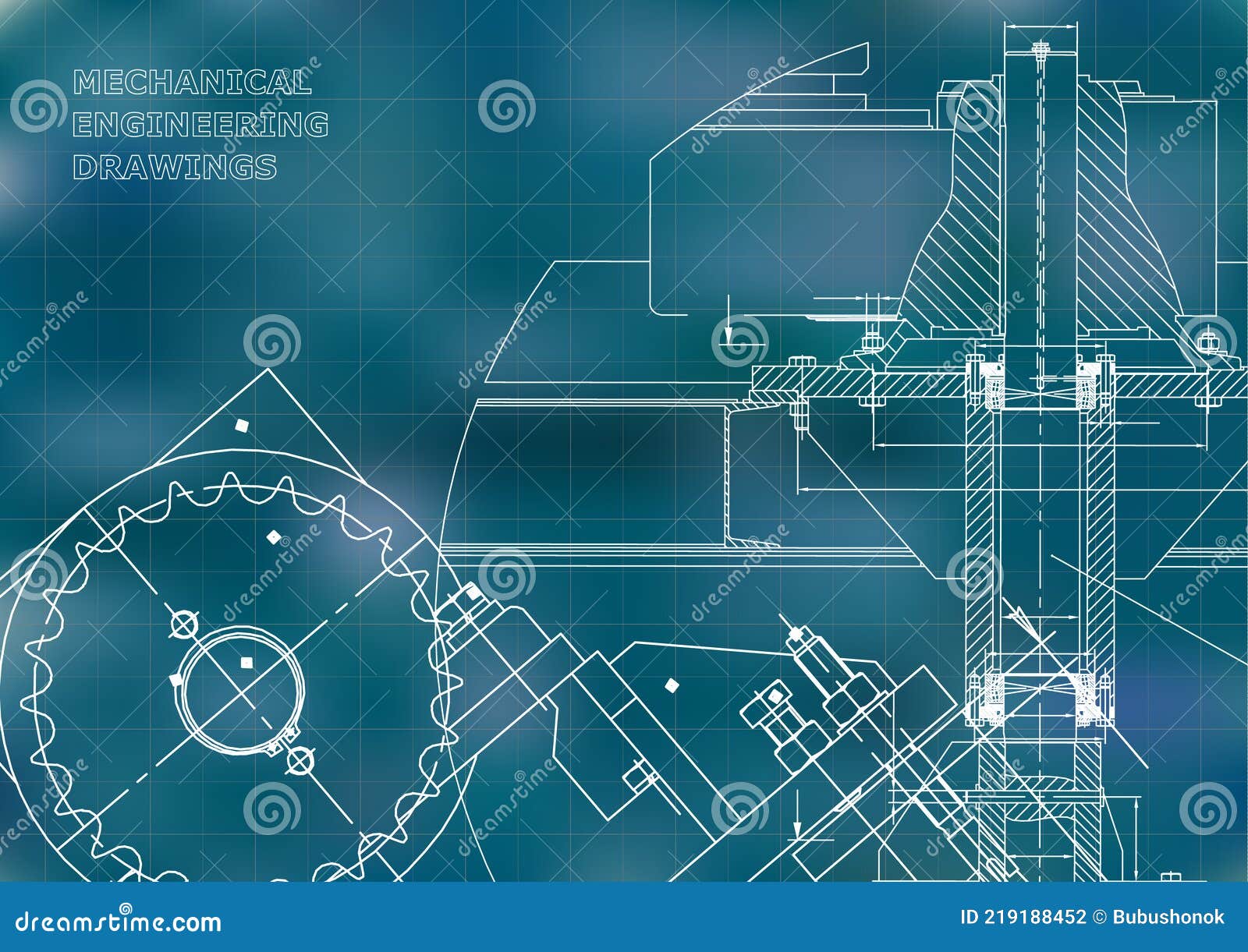 Blueprints. Mechanical Drawings Stock Vector - Illustration of document ...