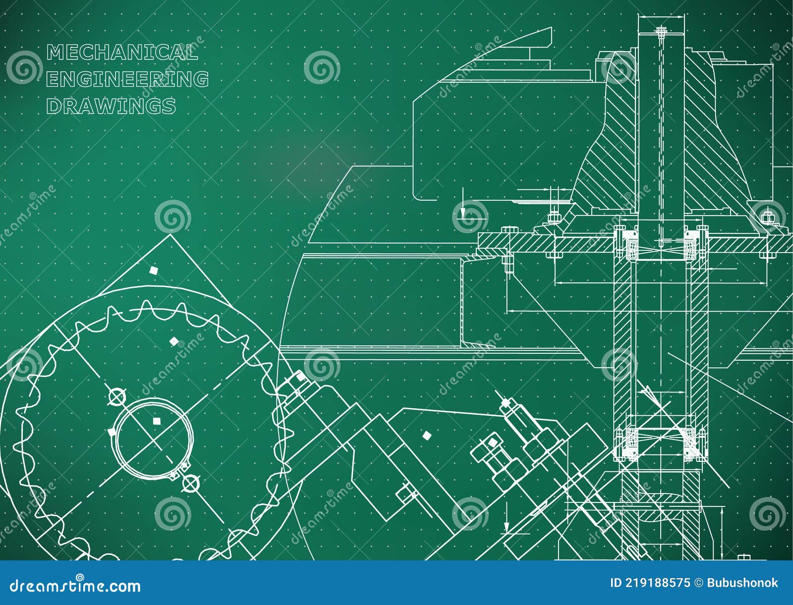 Blueprints. Mechanical Drawings Stock Vector - Illustration of ...