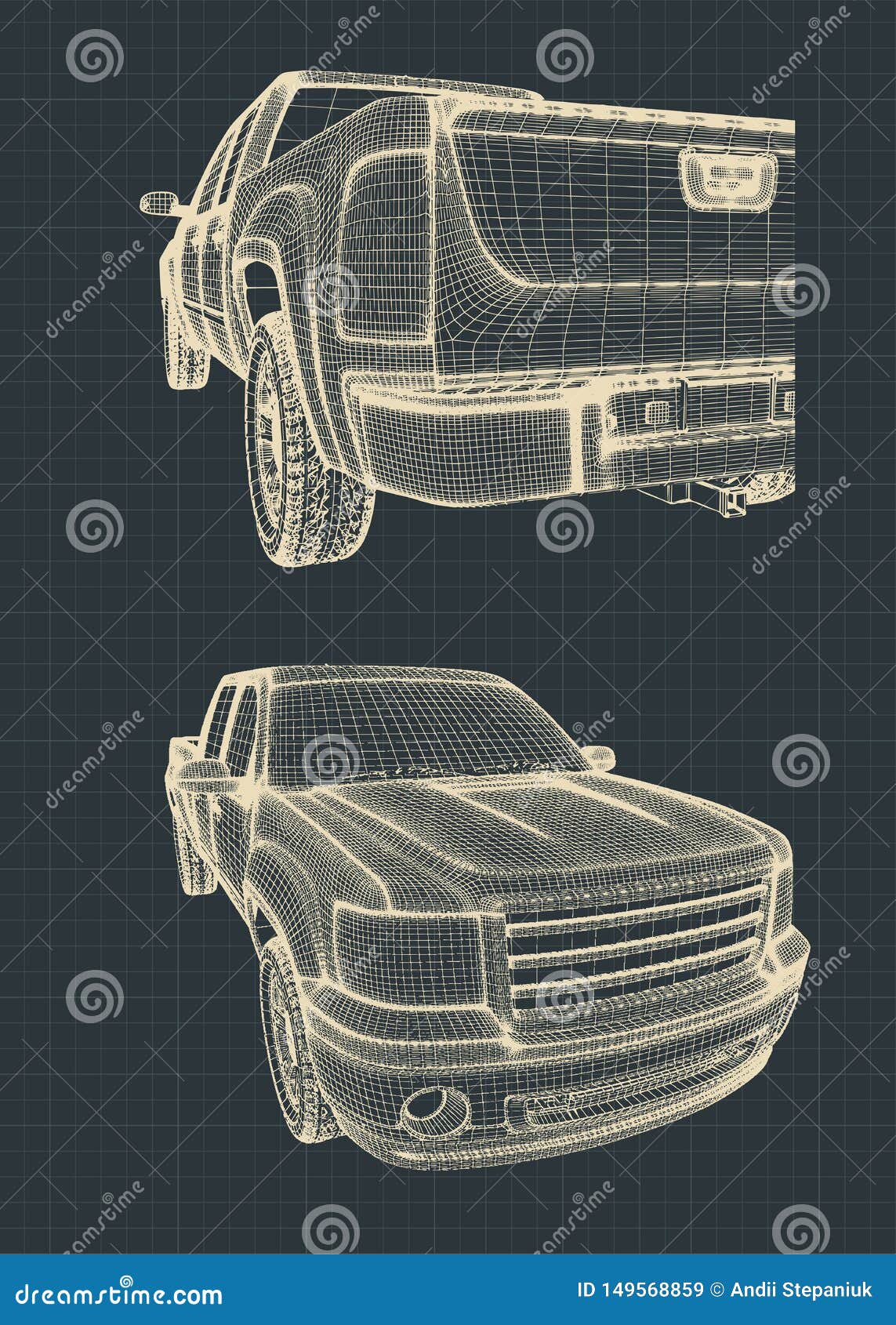 Pickup Truck Blueprints
