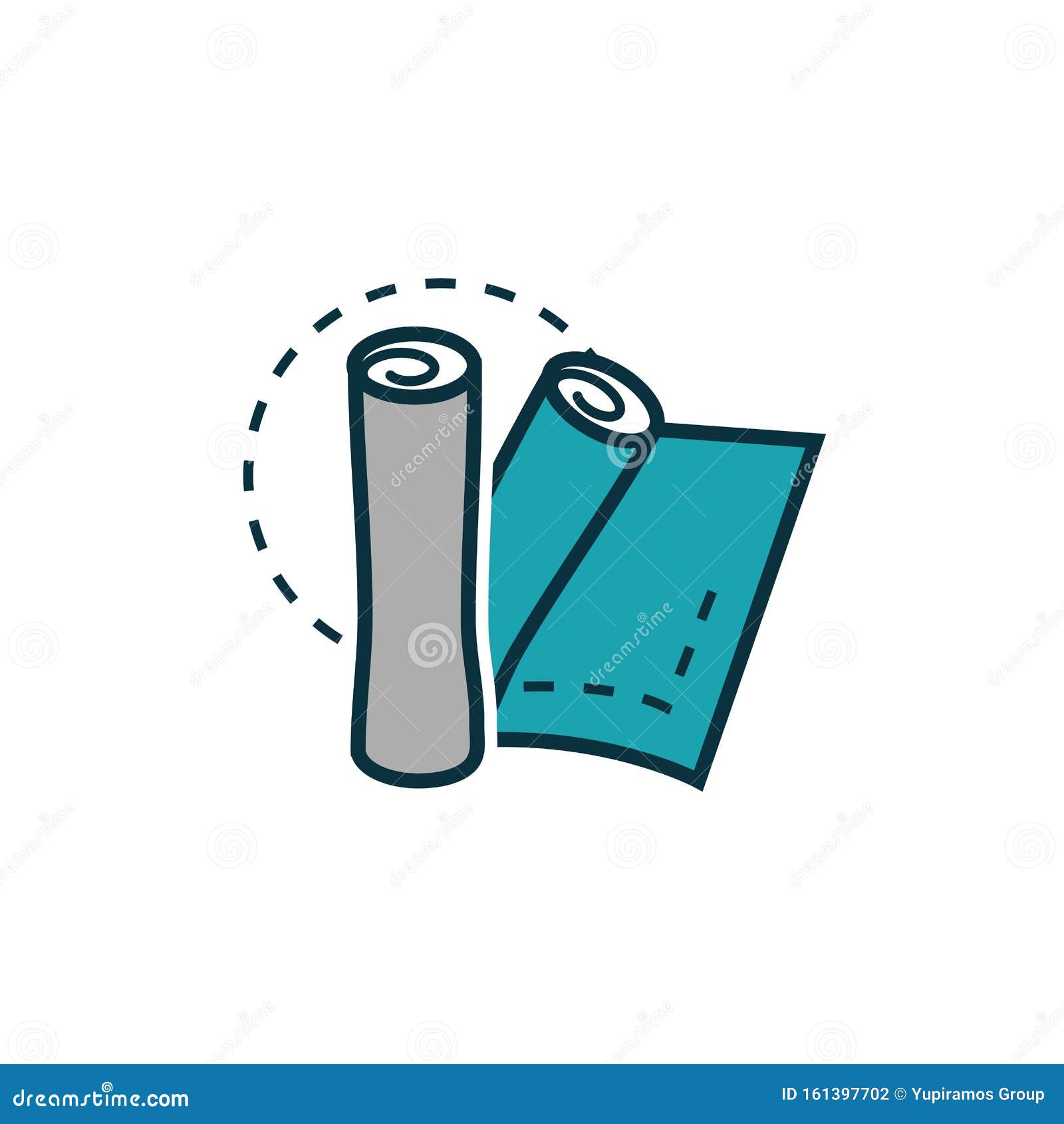 Blueprints Rolls Work Tools Engineering Icon Stock Vector ...