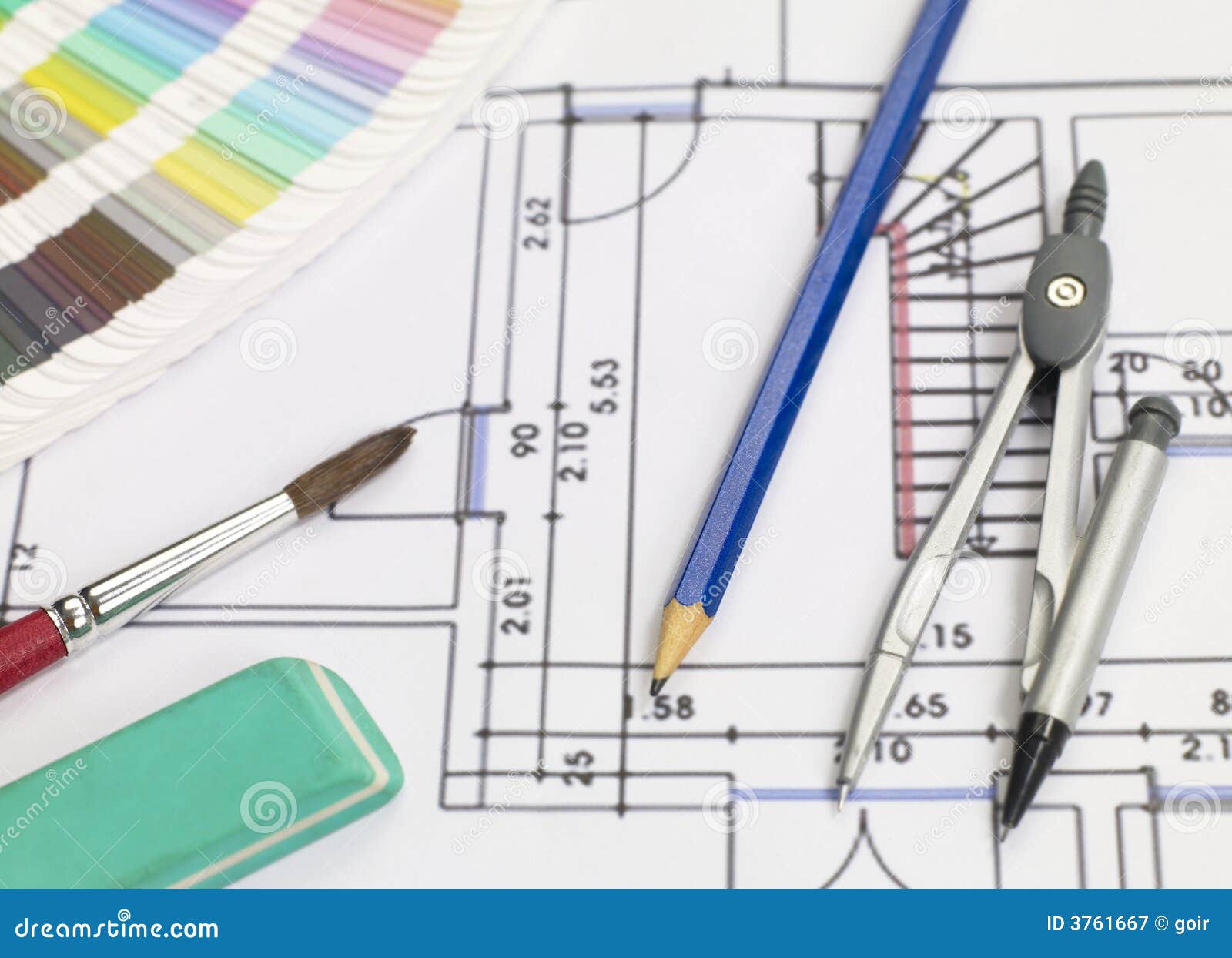 Blueprints series stock image. Image of engineering, plan - 3761667