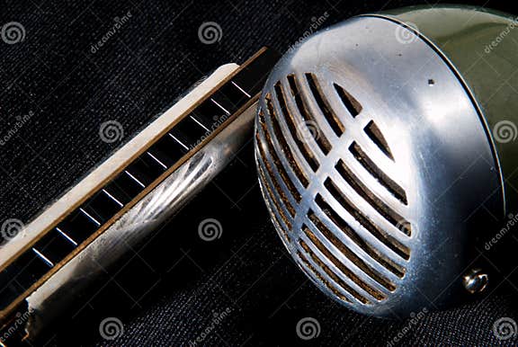 Blues harp and mic stock image. Image of microphone, entertainment ...