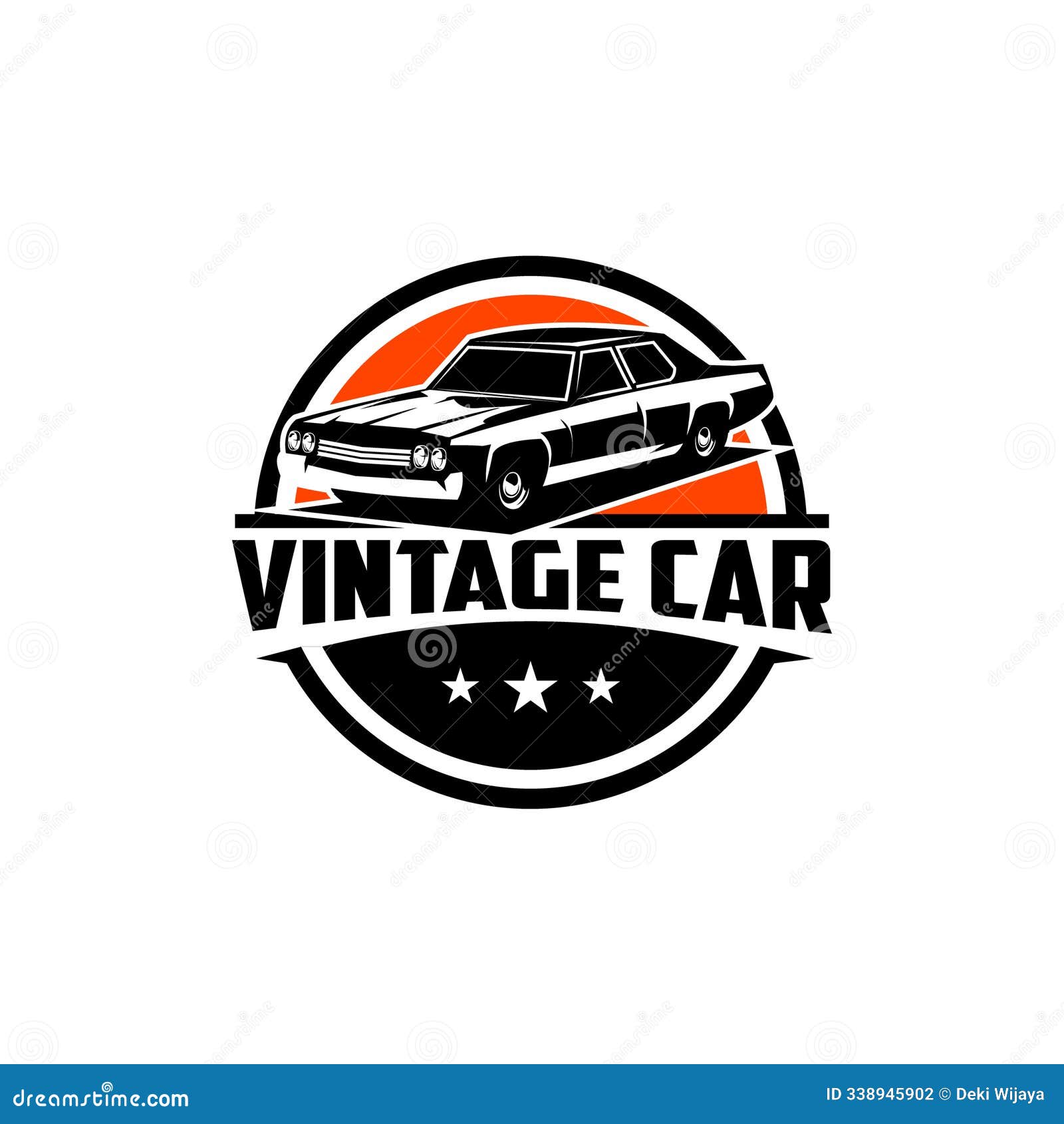 Bluesmobile. Vector Silhouette Isolated On White Background Seen From ...