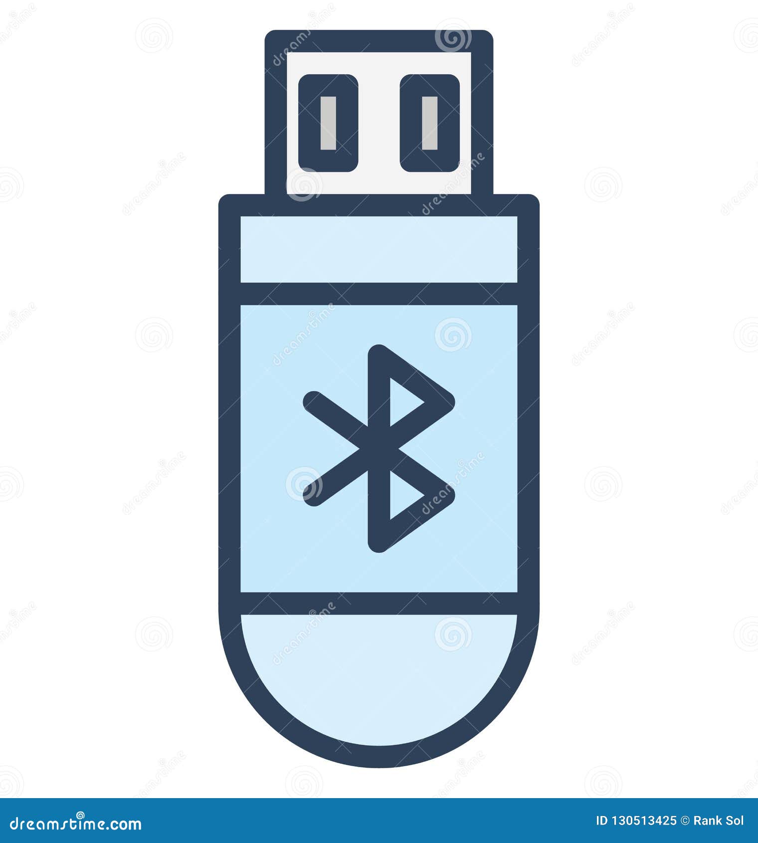 Bluetooth Adapter, Bluetooth Device Isolated Vector Icon that Can Be ...