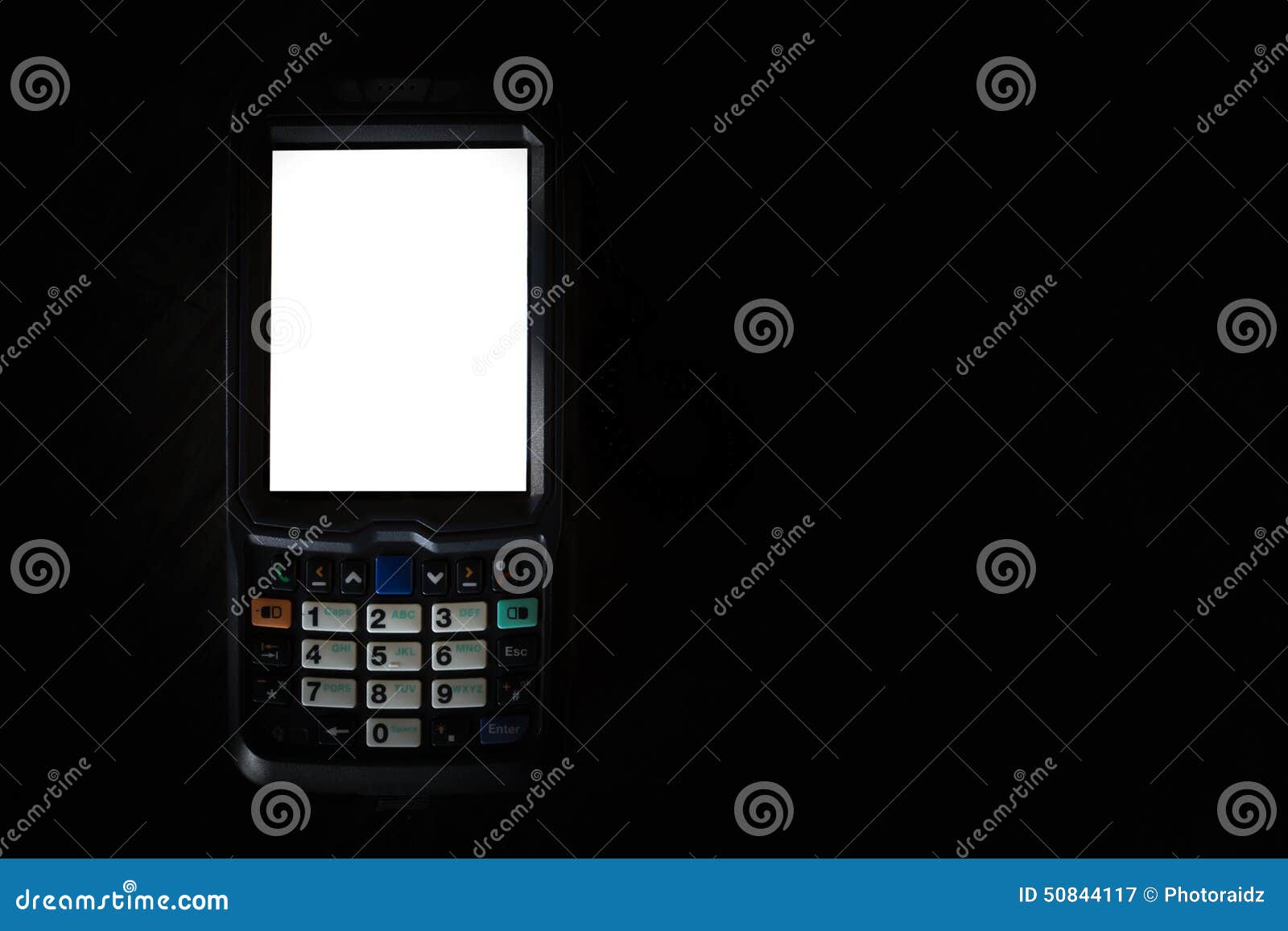 Bluetooth Barcode Scanner for Dark Stock Image - Image of delivering ...