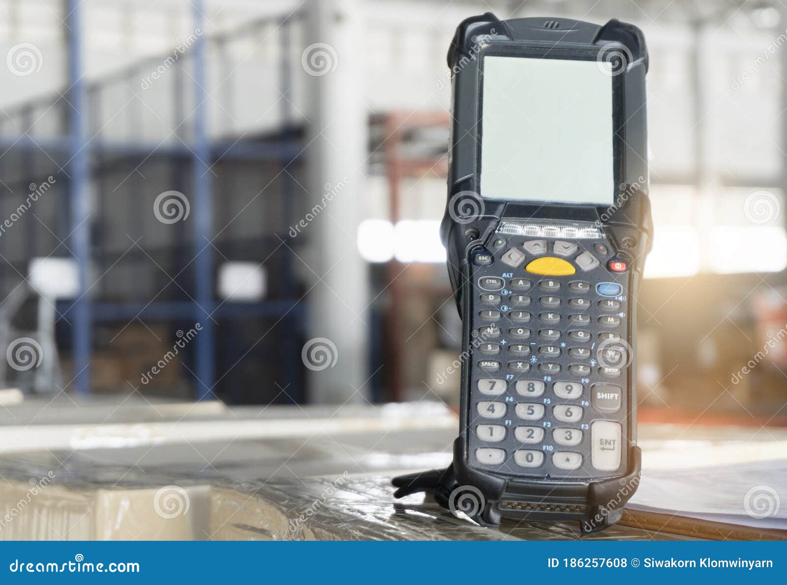 Bluetooth Barcode Scanner on Shipment Boxes, Manufacturing Cargo ...