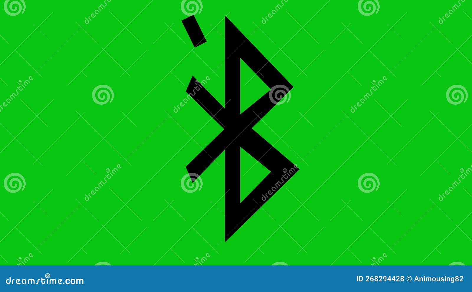 Bluetooth Black Symbol Animation Disabled or Inactive Stock Footage ...