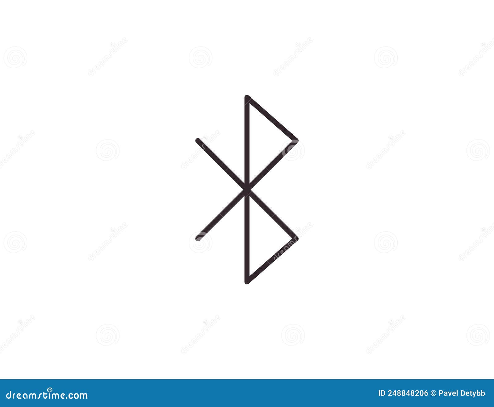 Bluetooth, Connection Icon. Vector Illustration. Stock Vector ...