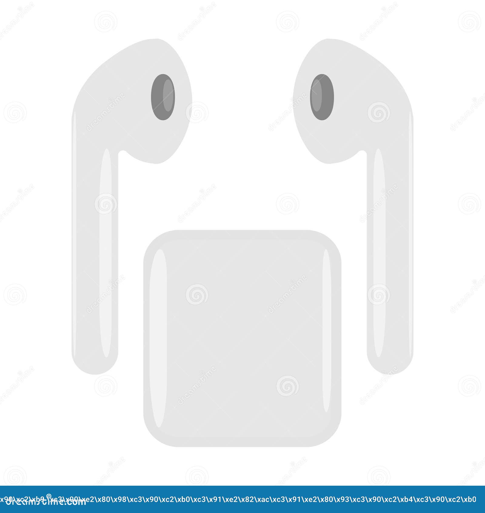 Airpods Vector Icon On White Background. Flat Vector Airpods Icon ...