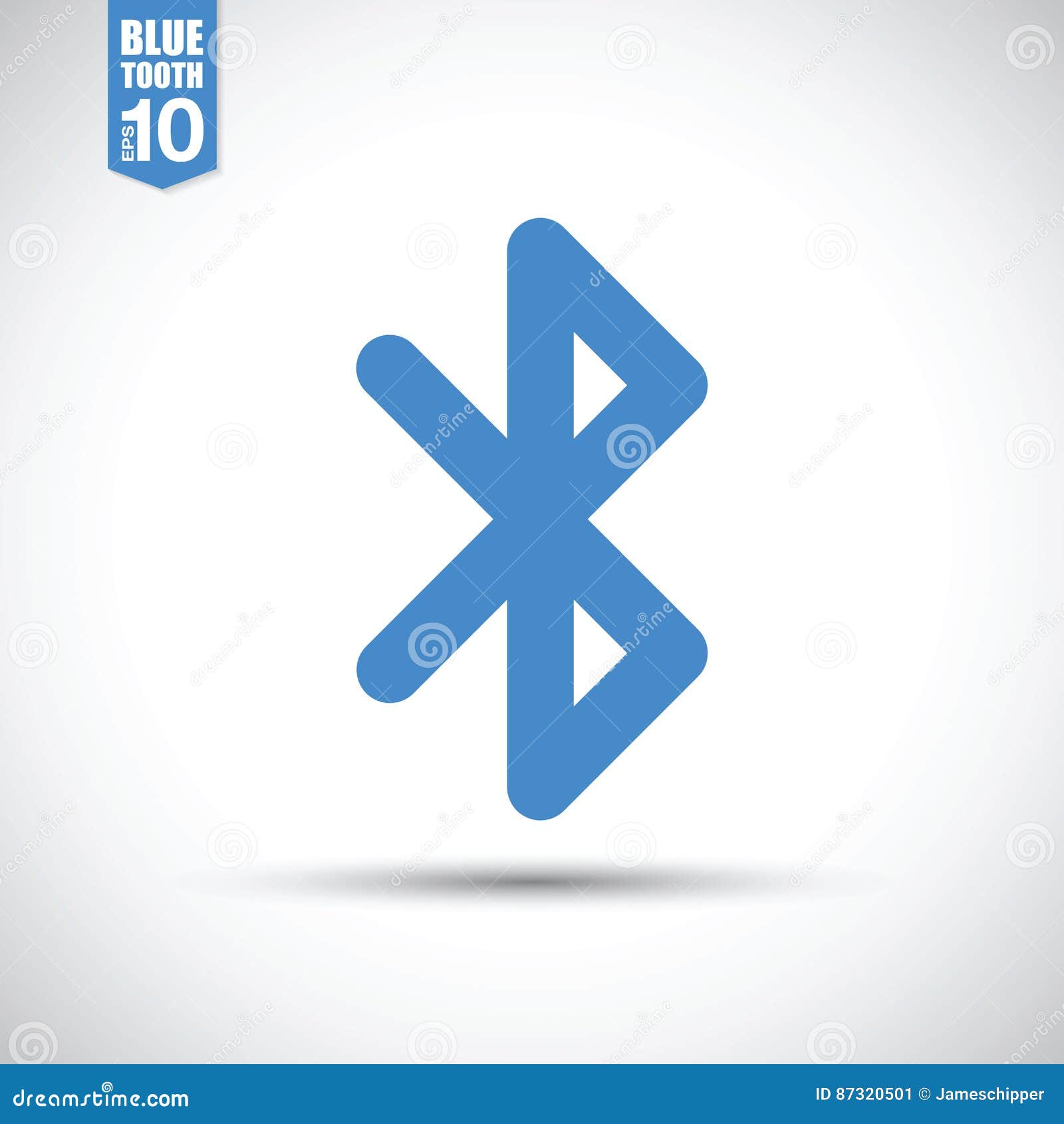 Bluetooth Icon Cartoon Vector | CartoonDealer.com #87320501