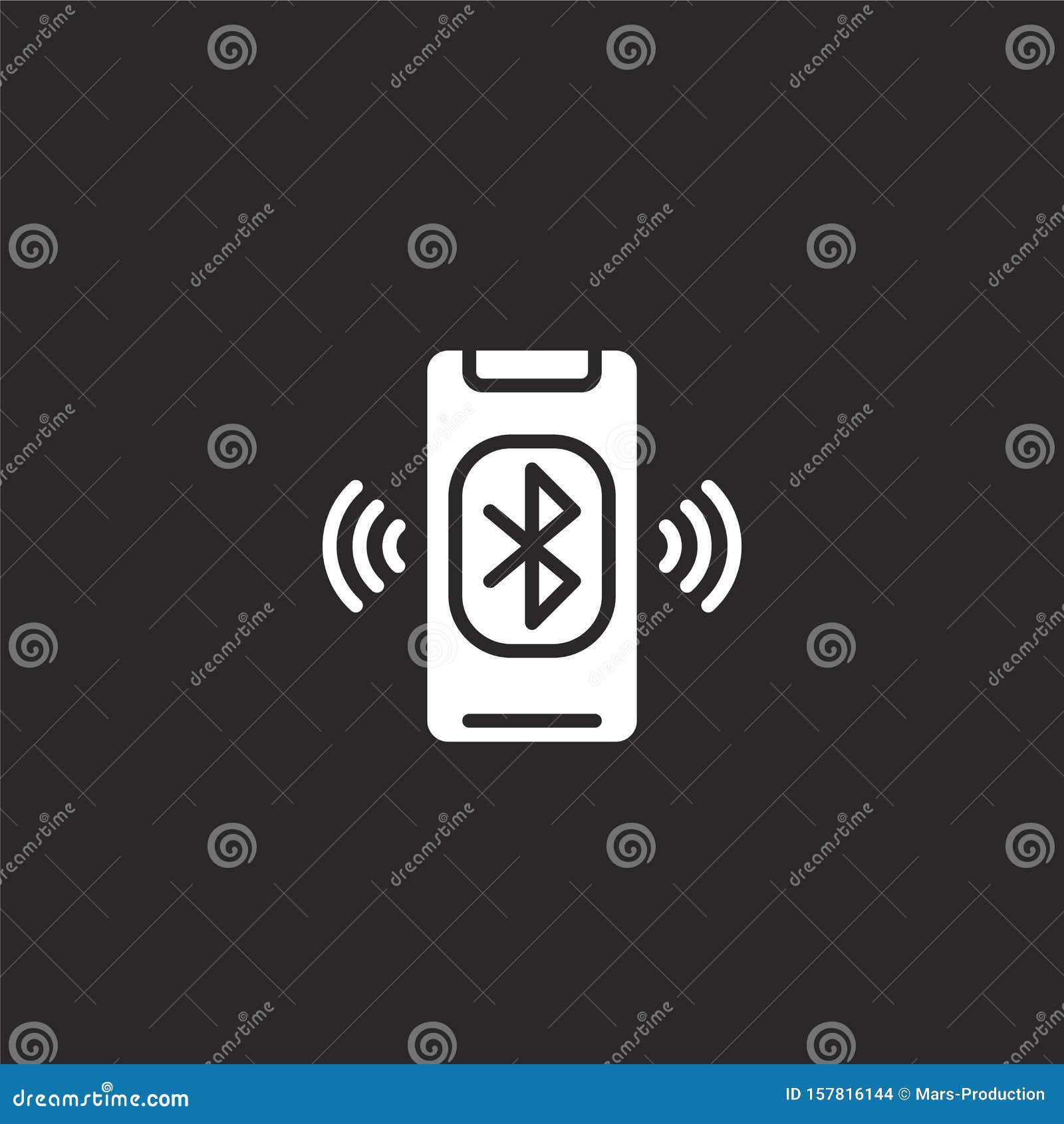 Bluetooth Icon. Filled Bluetooth Icon for Website Design and Mobile ...