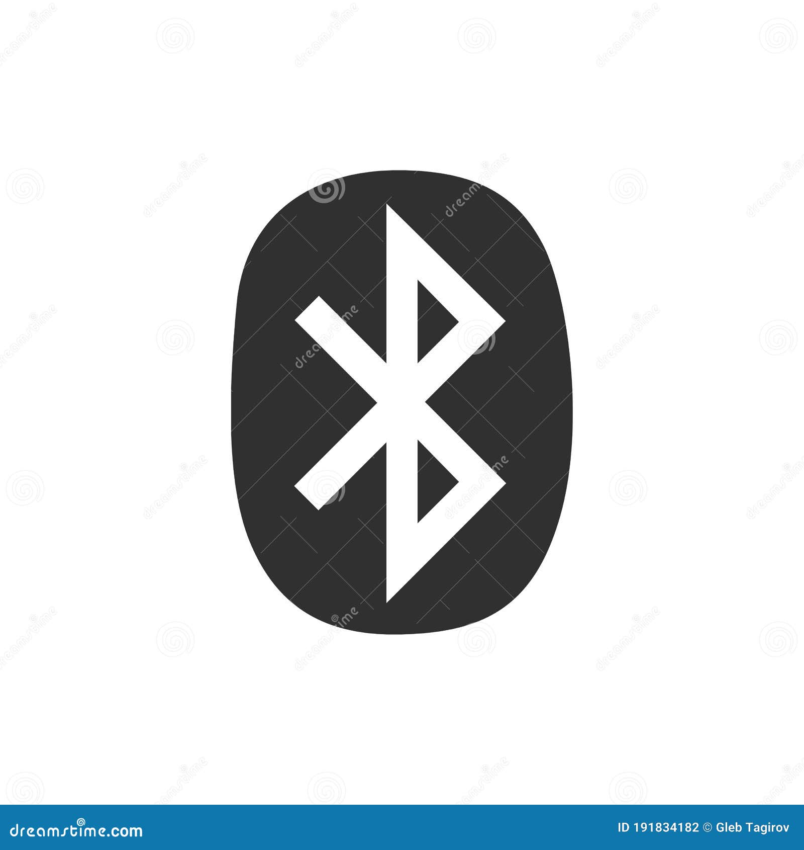Bluetooth Icon Cartoon Vector | CartoonDealer.com #87320501