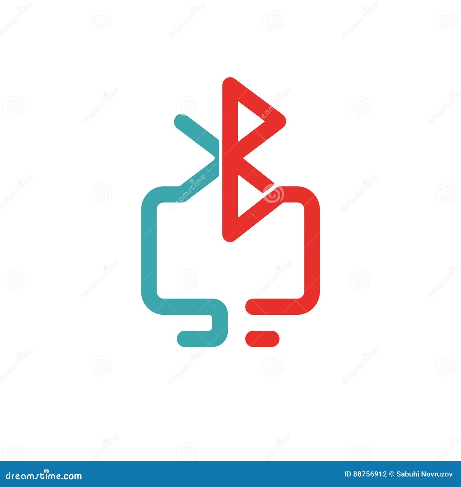 Bluetooth-Ikonenvektor Ilustration Vektor Abbildung - Illustration von ...