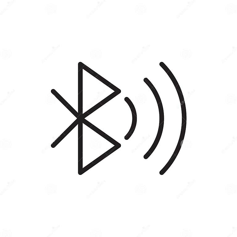 Bluetooth-pictogram Vectorillustratie, EPS10 Redactionele Fotografie ...