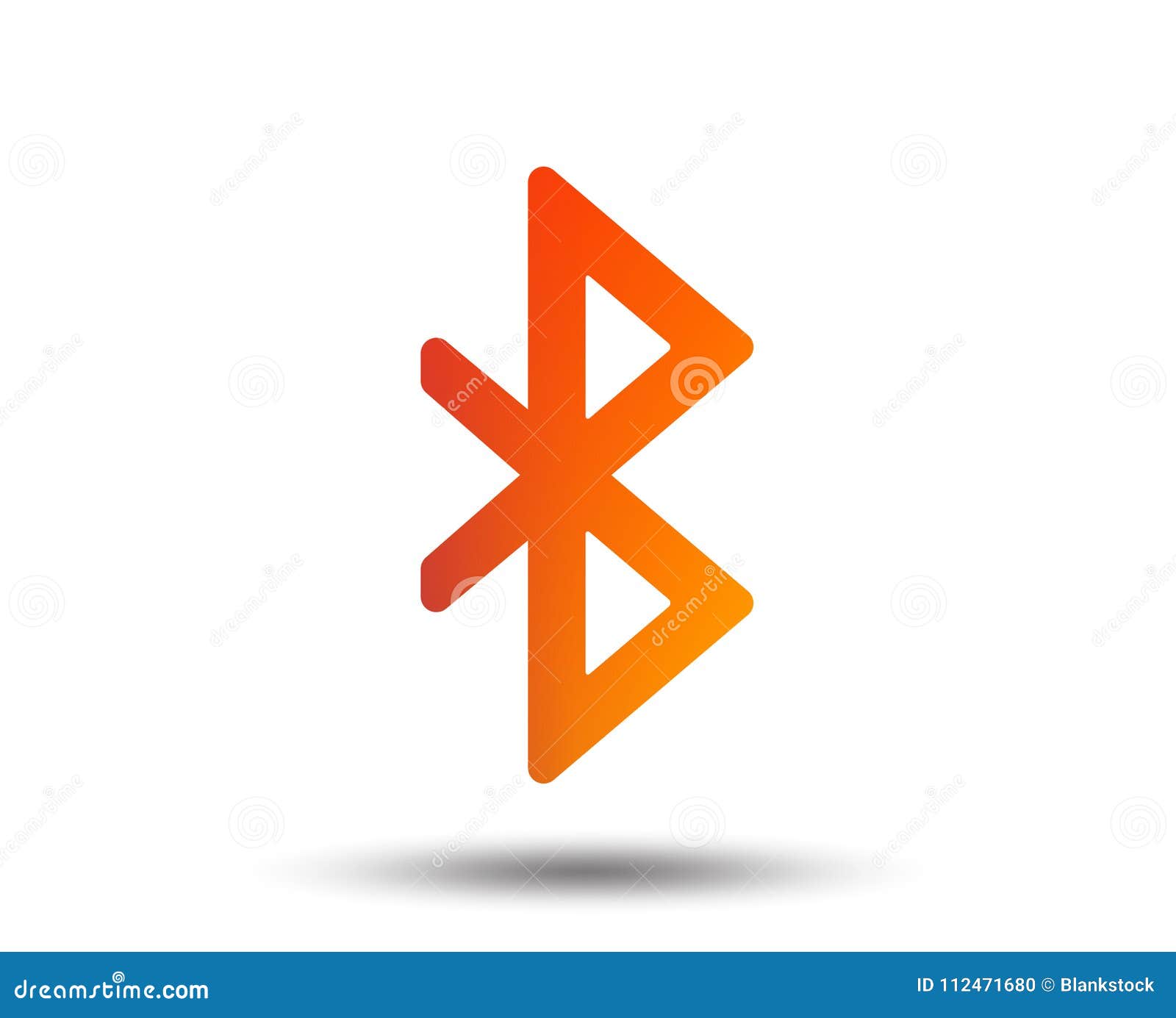 Bluetooth Sign Icon. Mobile Network Symbol Editorial Image ...