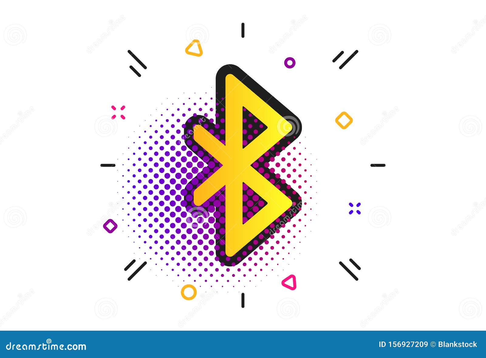 Bluetooth Sign Icon. Mobile Network Symbol. Vector Editorial Stock ...